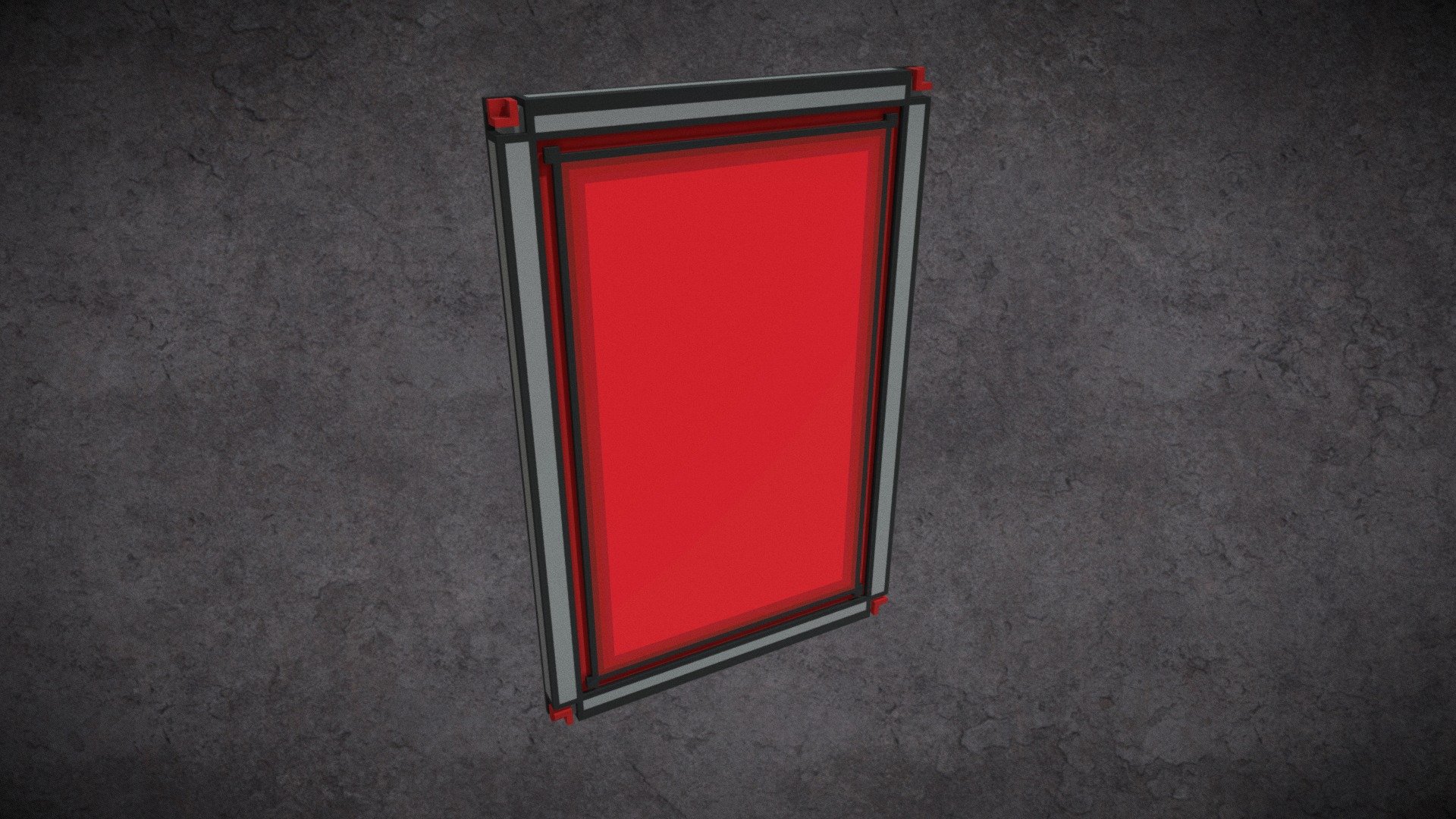 Red Voxel Picture Frame - By Velivian Fesothe - Download Free 3D model ...