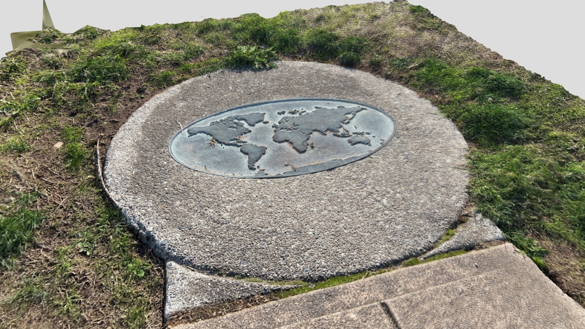 World map stone - 3D model by Reo Creative Scanning ...