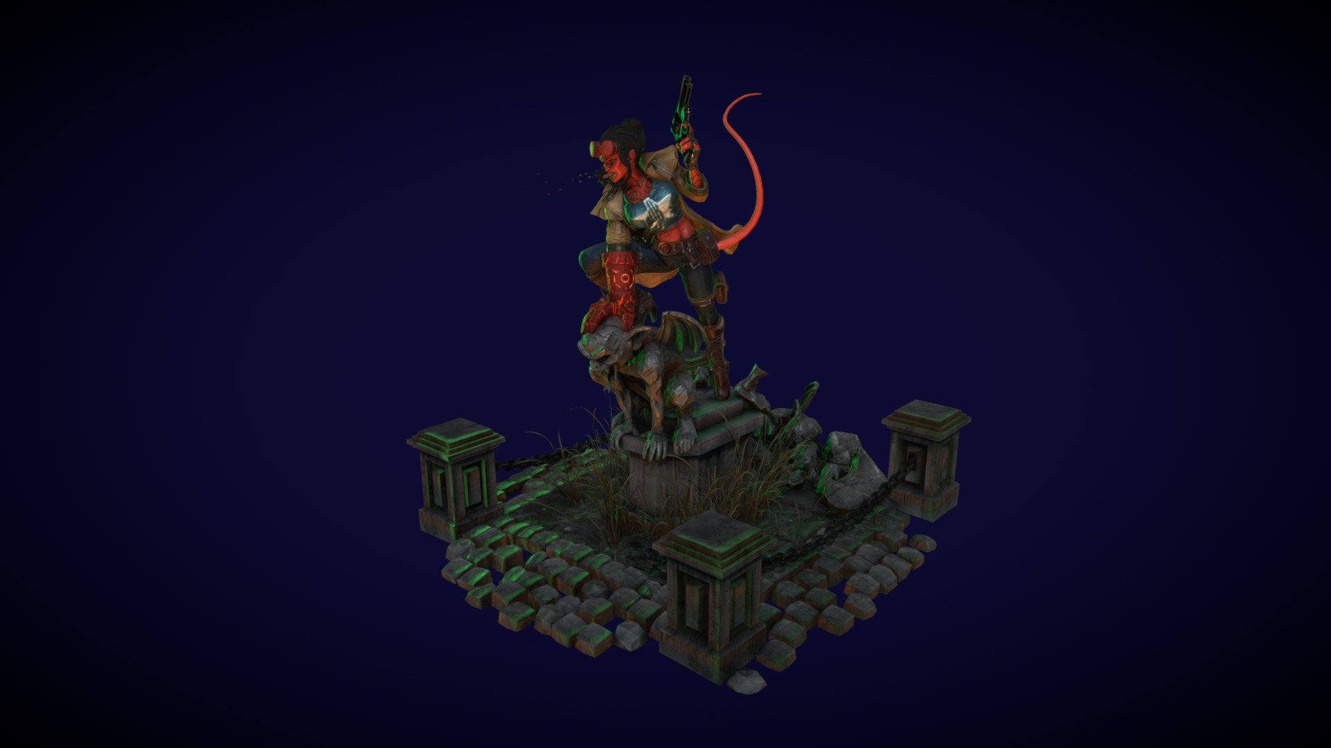 HellGirl - Download Free 3D model by Casttelan2 [5903d53] - Sketchfab