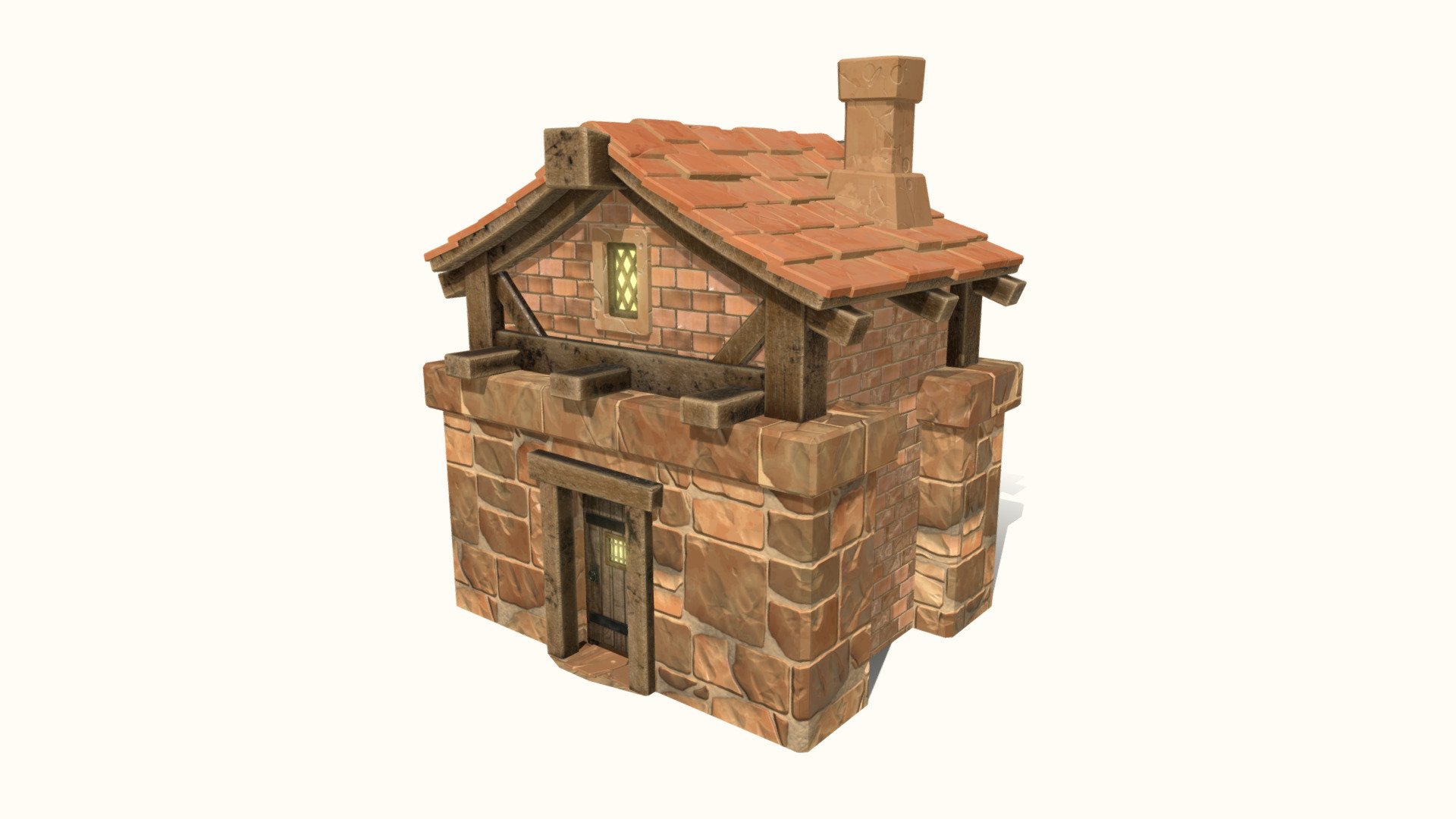 Low-poly Stylized Stone Building - 3D model by Art-Teeves [5903ee4 ...