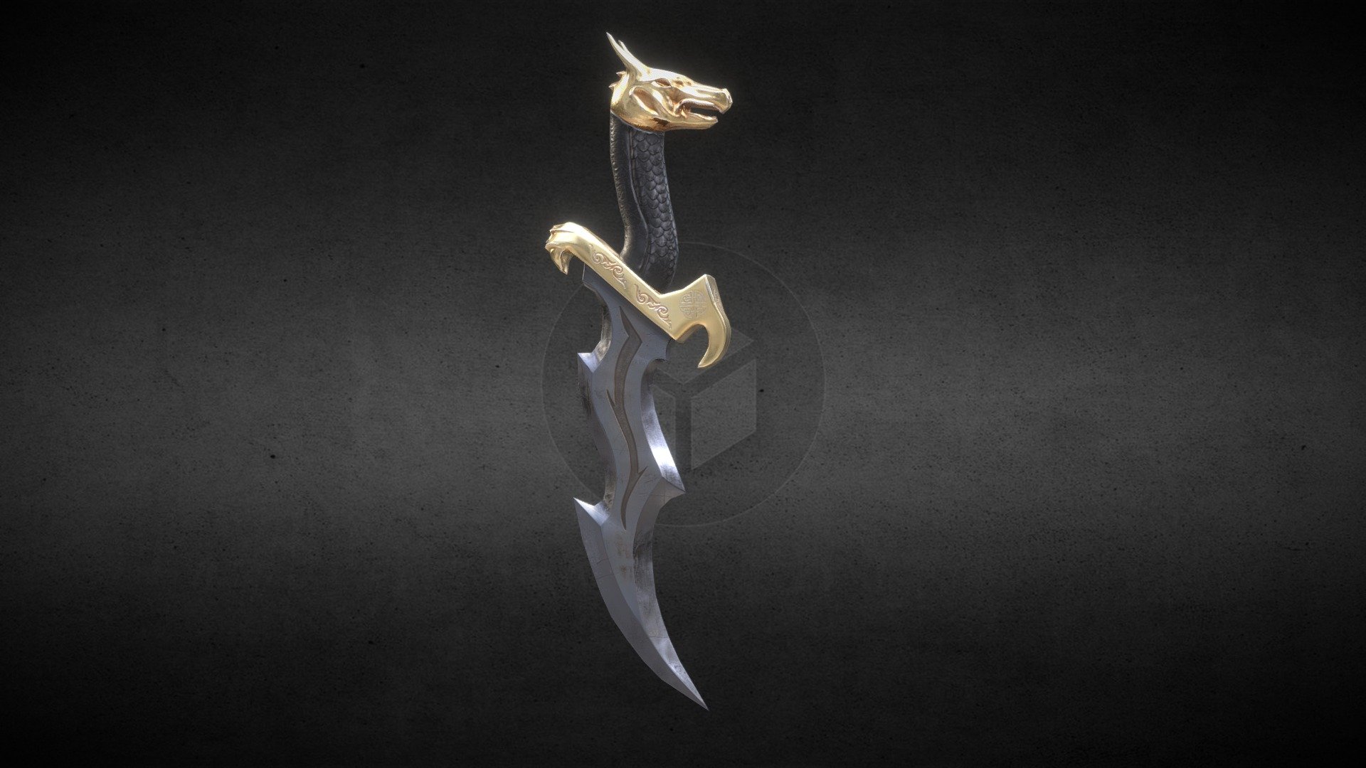 Dragon Dagger - 3D model by Konstantin Kaftaykin (@3dKostya) [5906392 ...