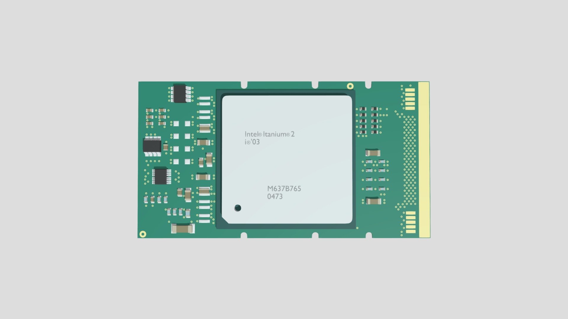 [Old] INTEL Itanium 2 PAC611 - Download Free 3D model by Хлюпич ...