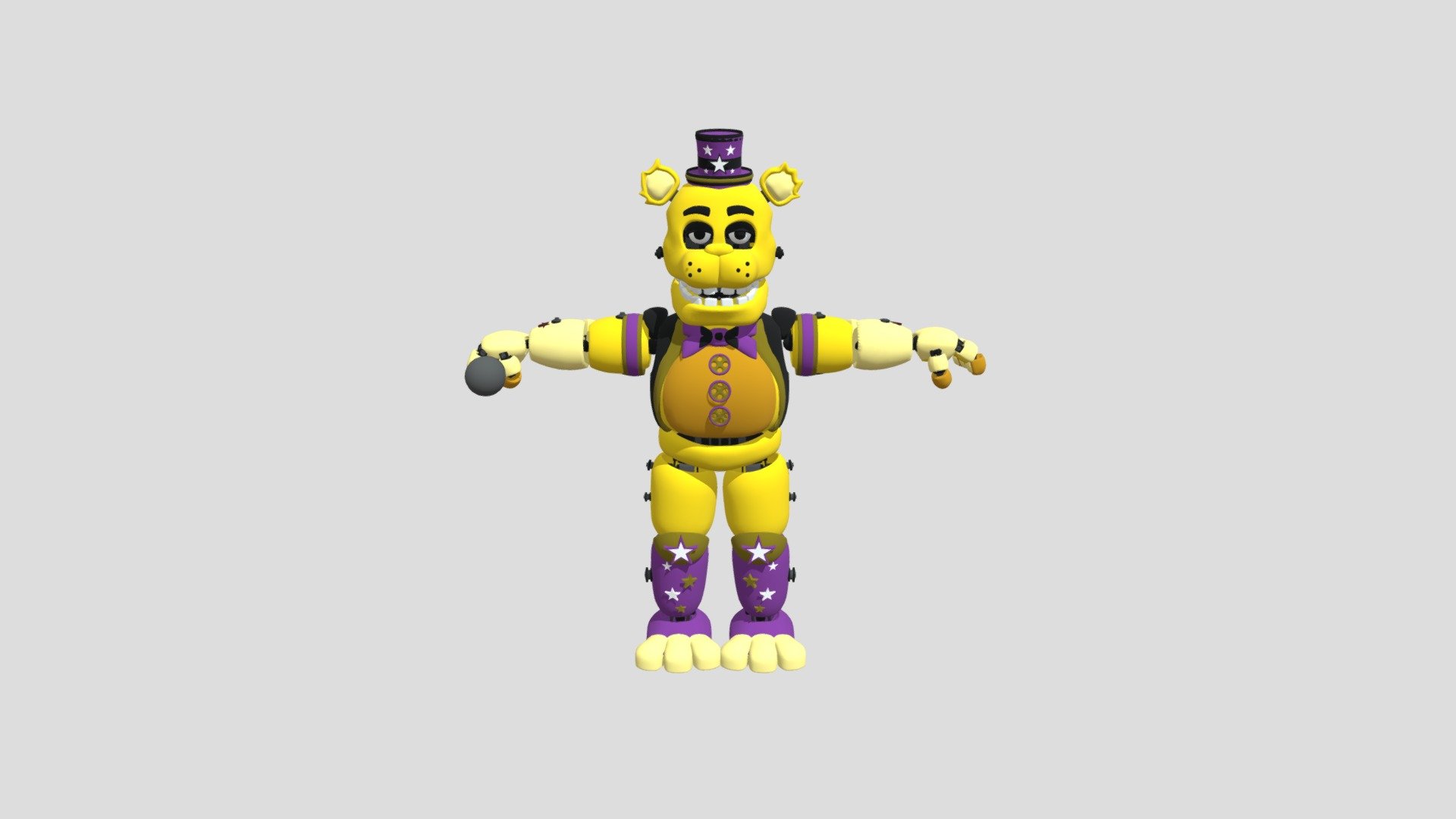 [ffd] Star Fredbear V2 - Download Free 3D model by Nacho1012 [590ab25] - Sketchfab
