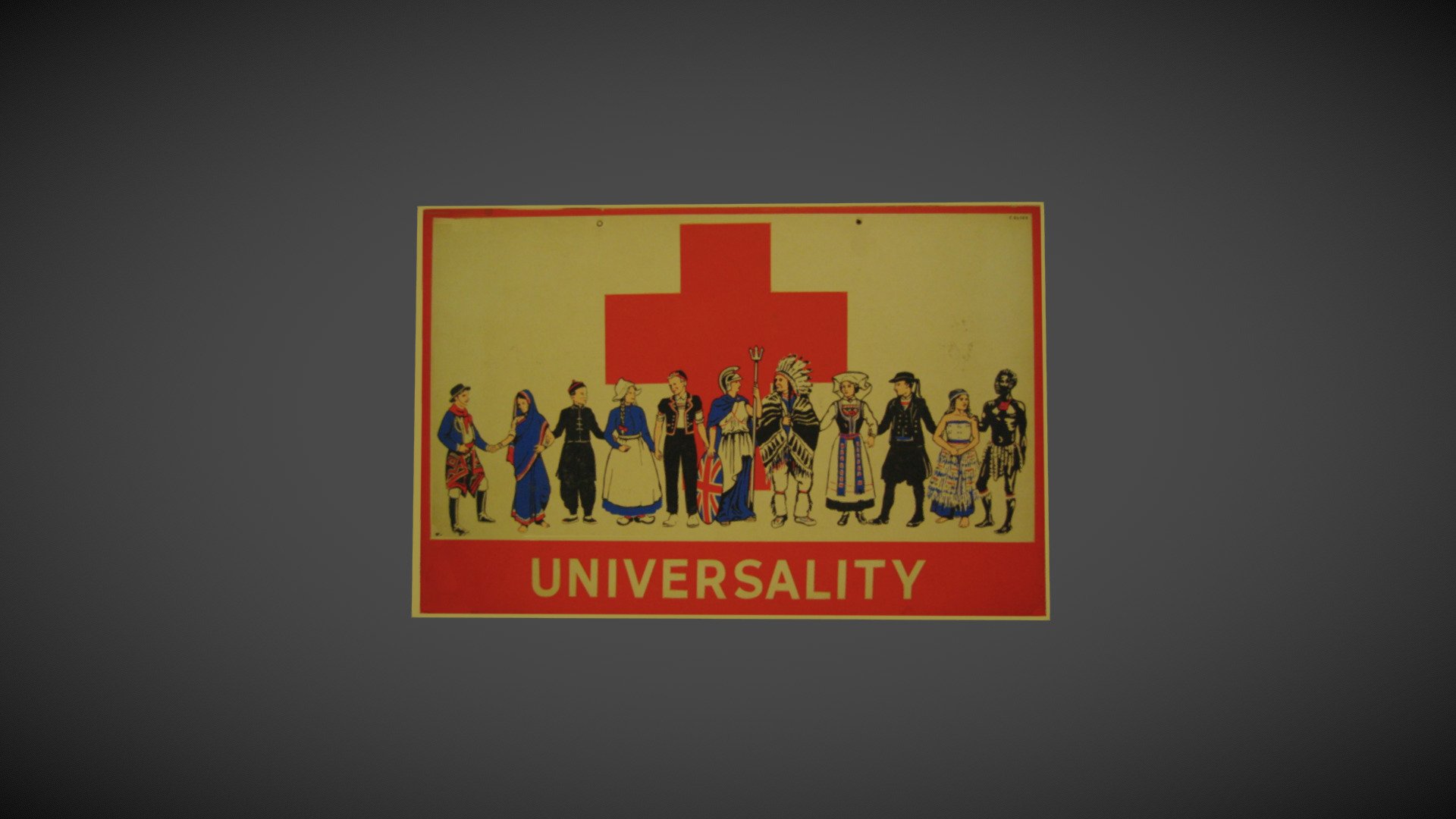 Junior Red Cross posters: Universality - 3D model by iainmoss [590c487 ...