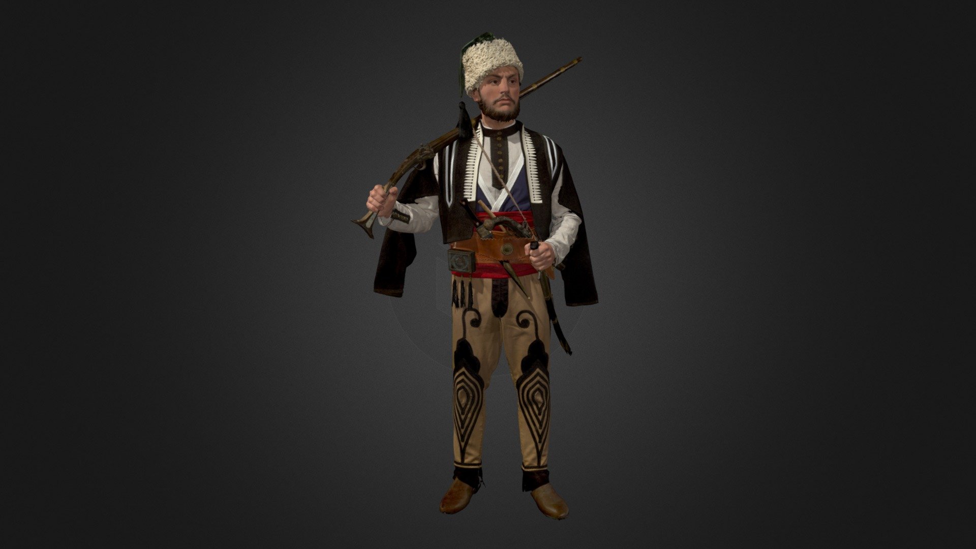 Stefan Karadzha Wax Figure (Raw scan) - 3D model by Tornado_Studios [590cabf] - Sketchfab