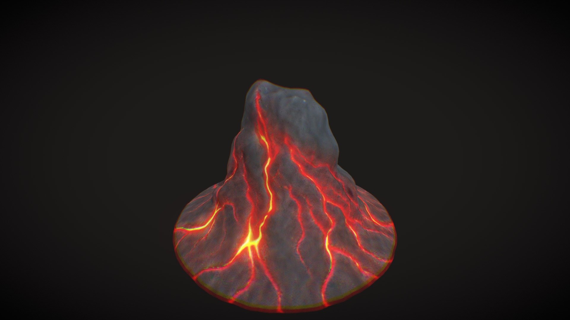 volcano with magma - Download Free 3D model by sv1nks [590d56c] - Sketchfab