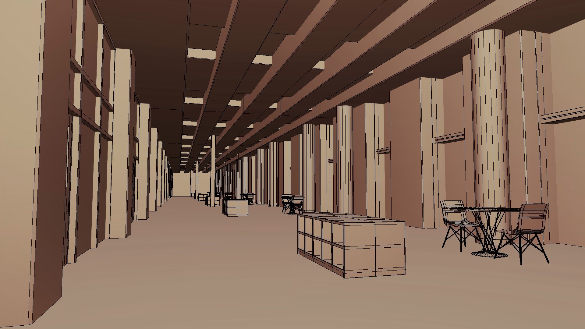 Corridor - 3D model by mawariworks [590fe27] - Sketchfab
