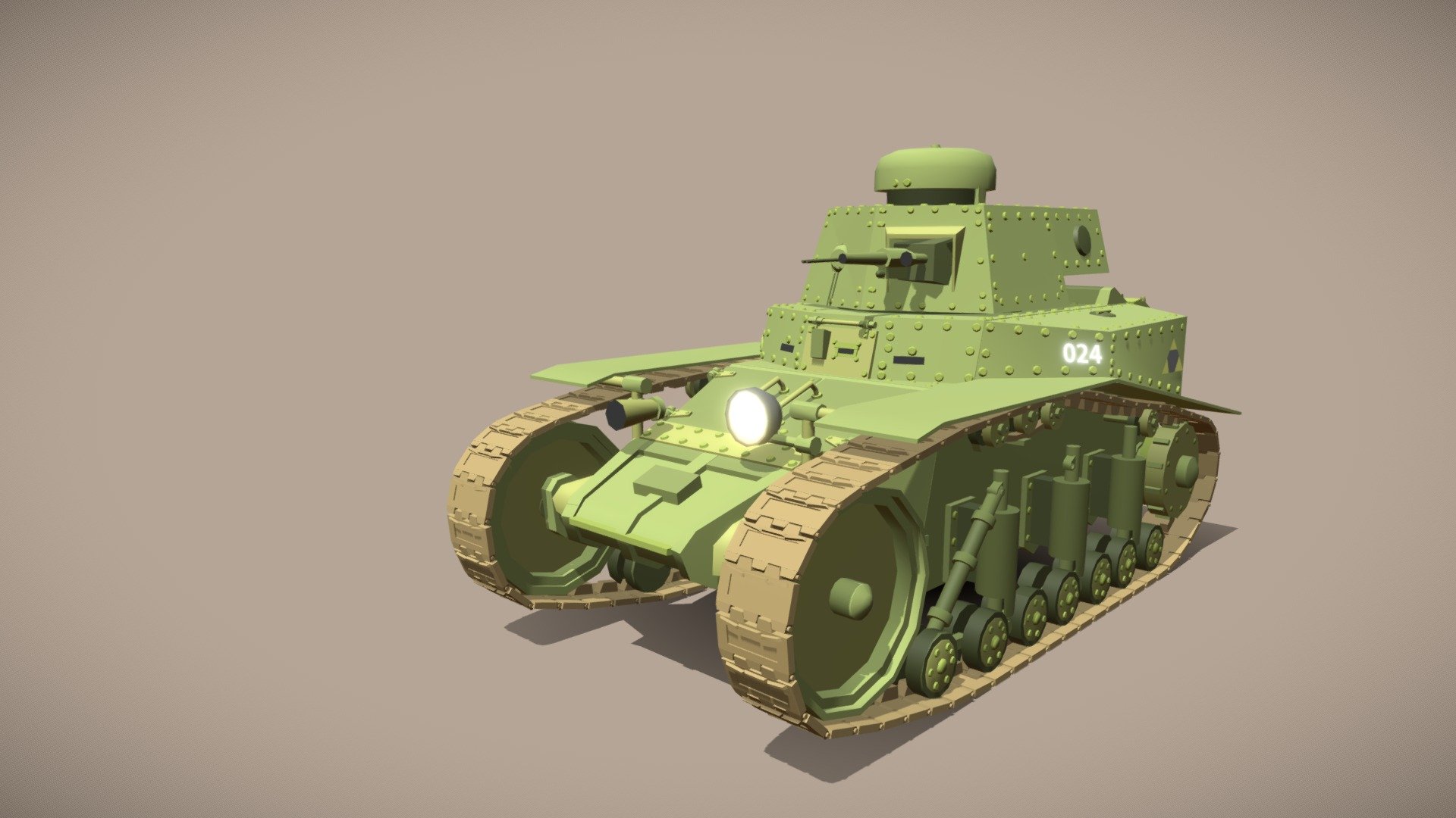 Tank MC-1 - Download Free 3D model by Muru [5910547] - Sketchfab