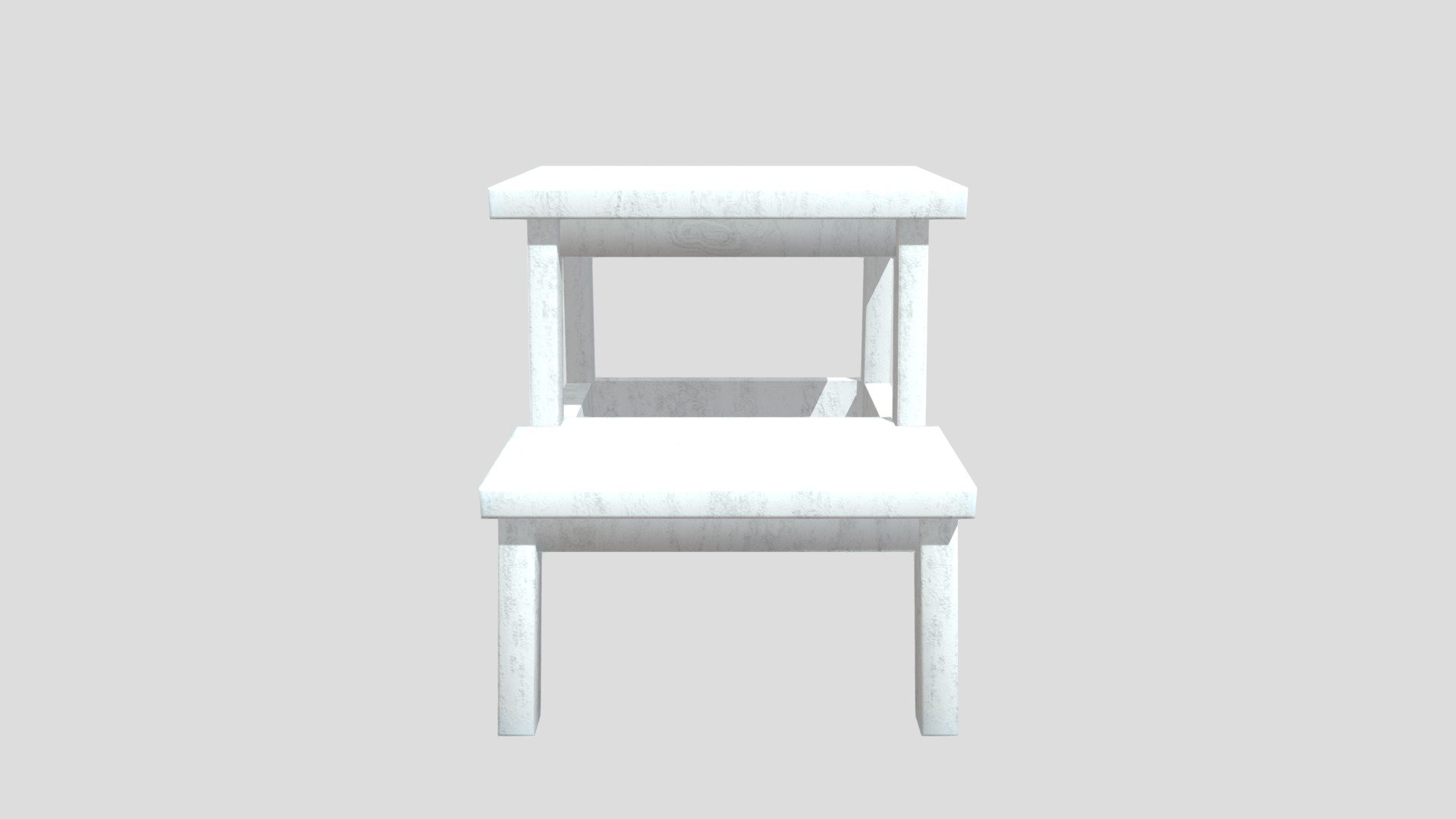 white Step Stool - Download Free 3D model by Dreamboys (@hangar61485 ...