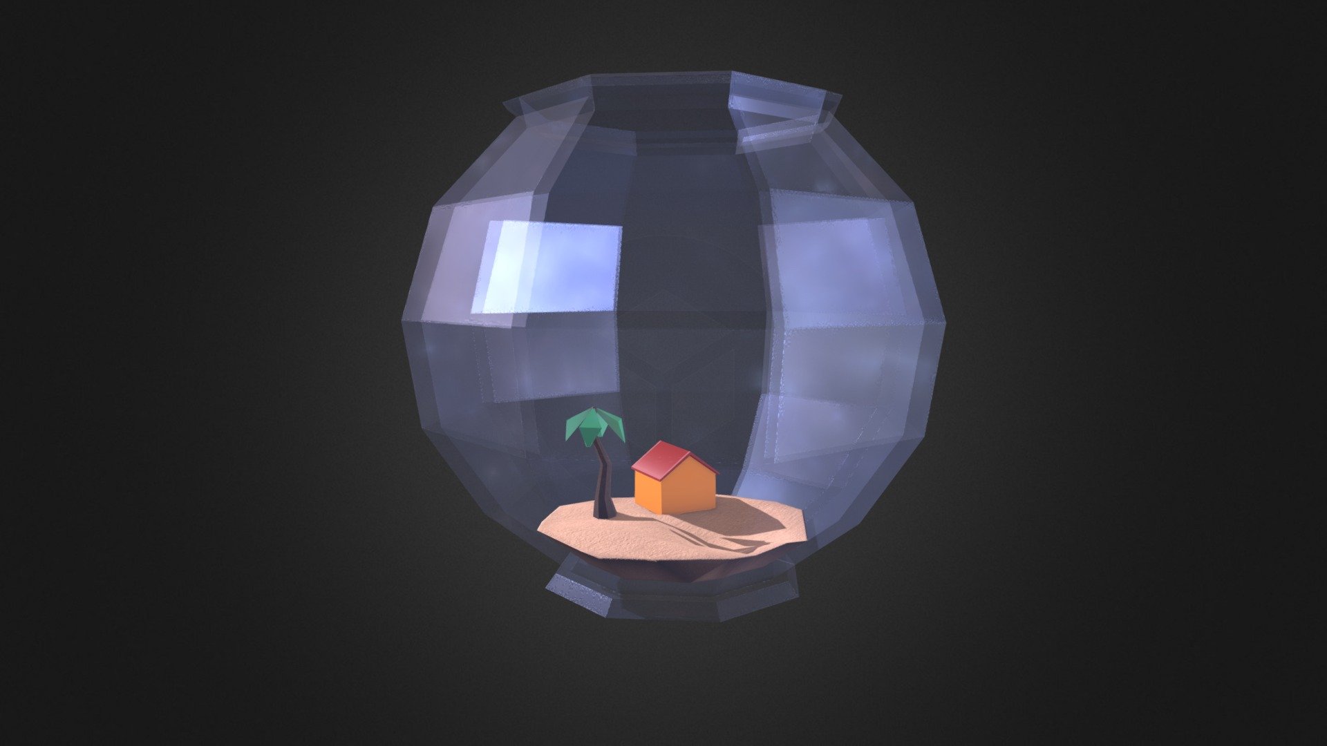 Fish Bowl - 3D model by Laxman Sai Teja (@Laxman009) [59141fb] - Sketchfab
