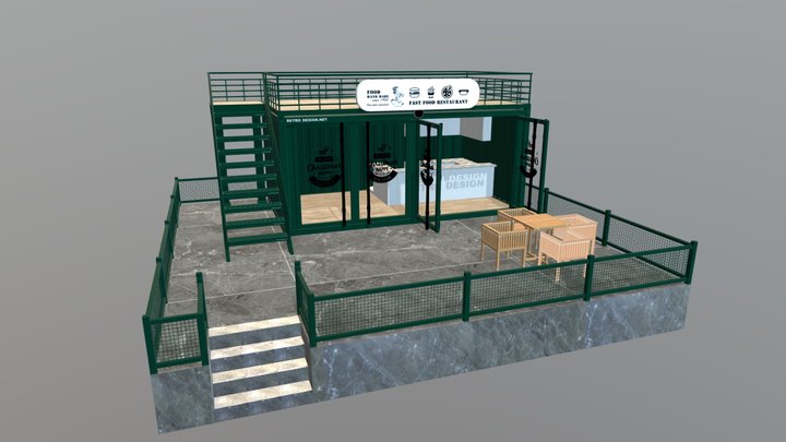 Cafe 3D models - Sketchfab