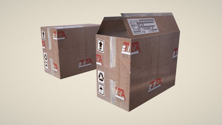 Carton-box 3D models - Sketchfab