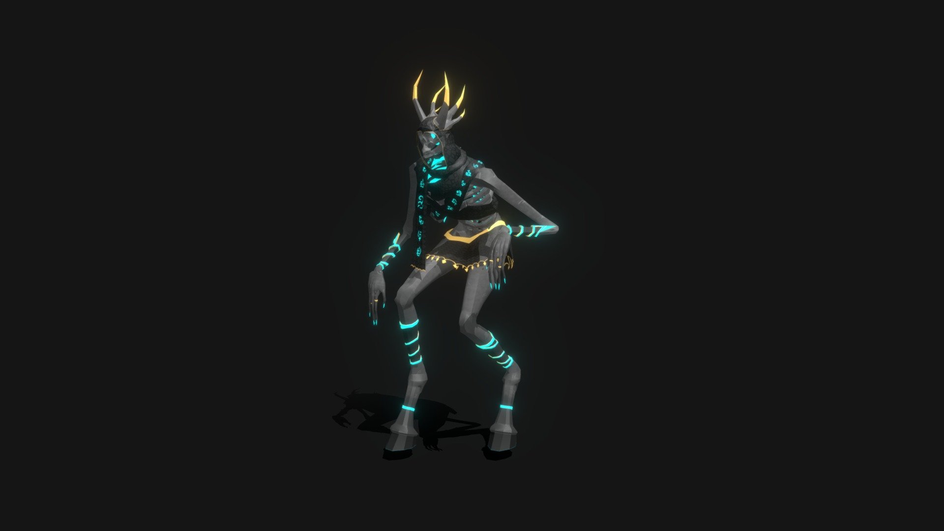 Sceleton Walkcycle - 3D model by Helya [591f336] - Sketchfab