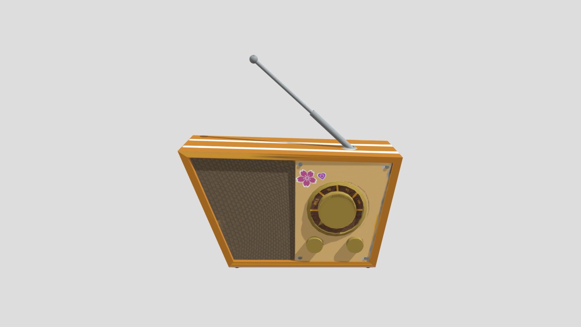 Findley_L_StylizedRadio - 3D model by laurenFindley [591fbfc] - Sketchfab