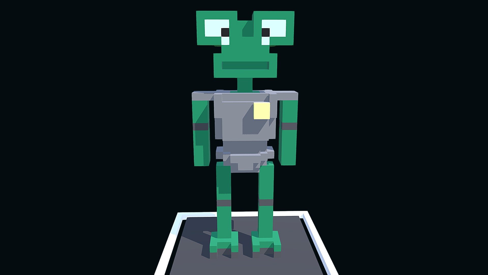 Voxel Alien Soldier - 3D model by banjokajoey [59200a0] - Sketchfab