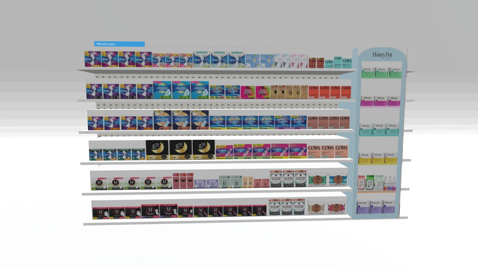 Womens' Wellness Aisle - 3D model by selinawomaness [5921477] - Sketchfab