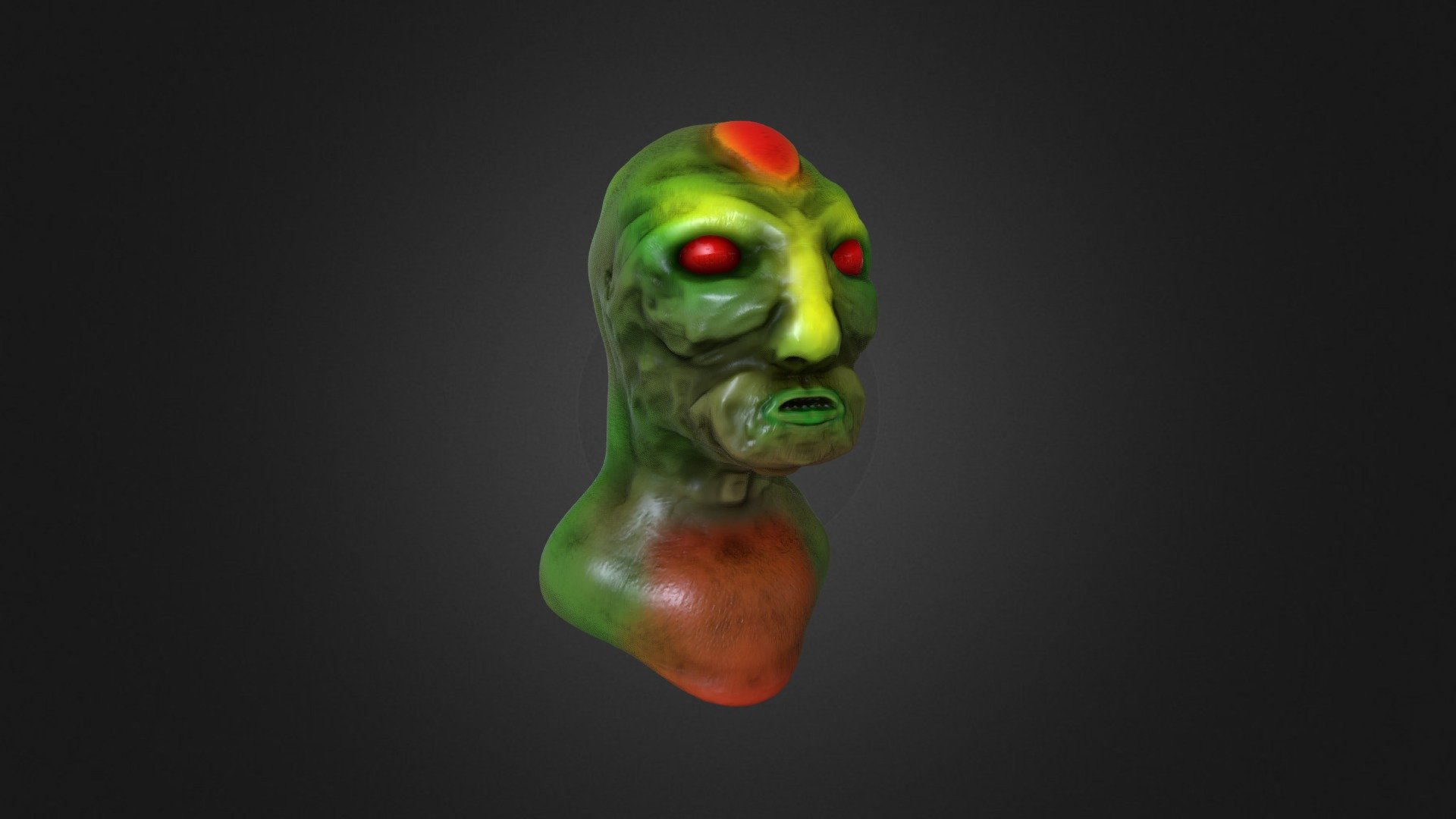 Alien head - Download Free 3D model by Fred Drabble (@FredDrabble ...