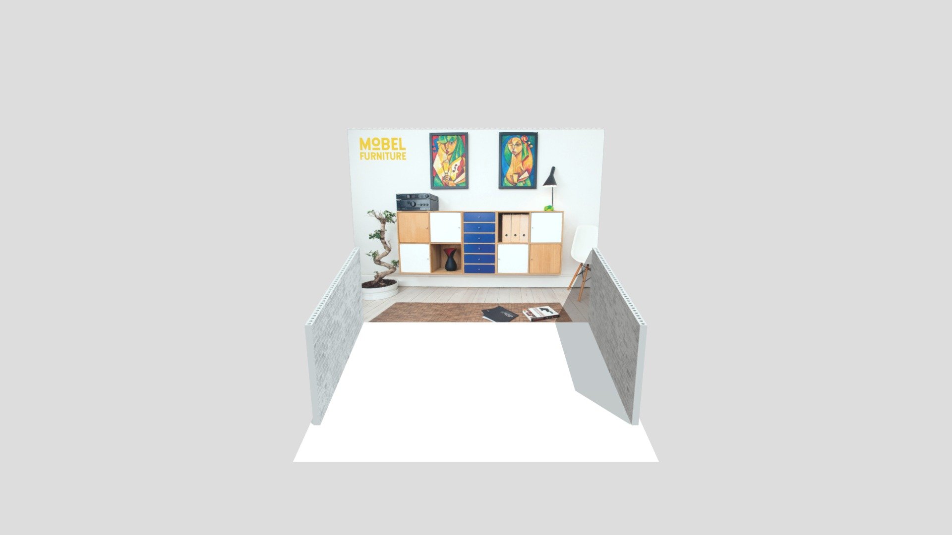 10ft x 10ft Modco Modular Booth - Kit 14 - 3D model by xyzDisplays ...