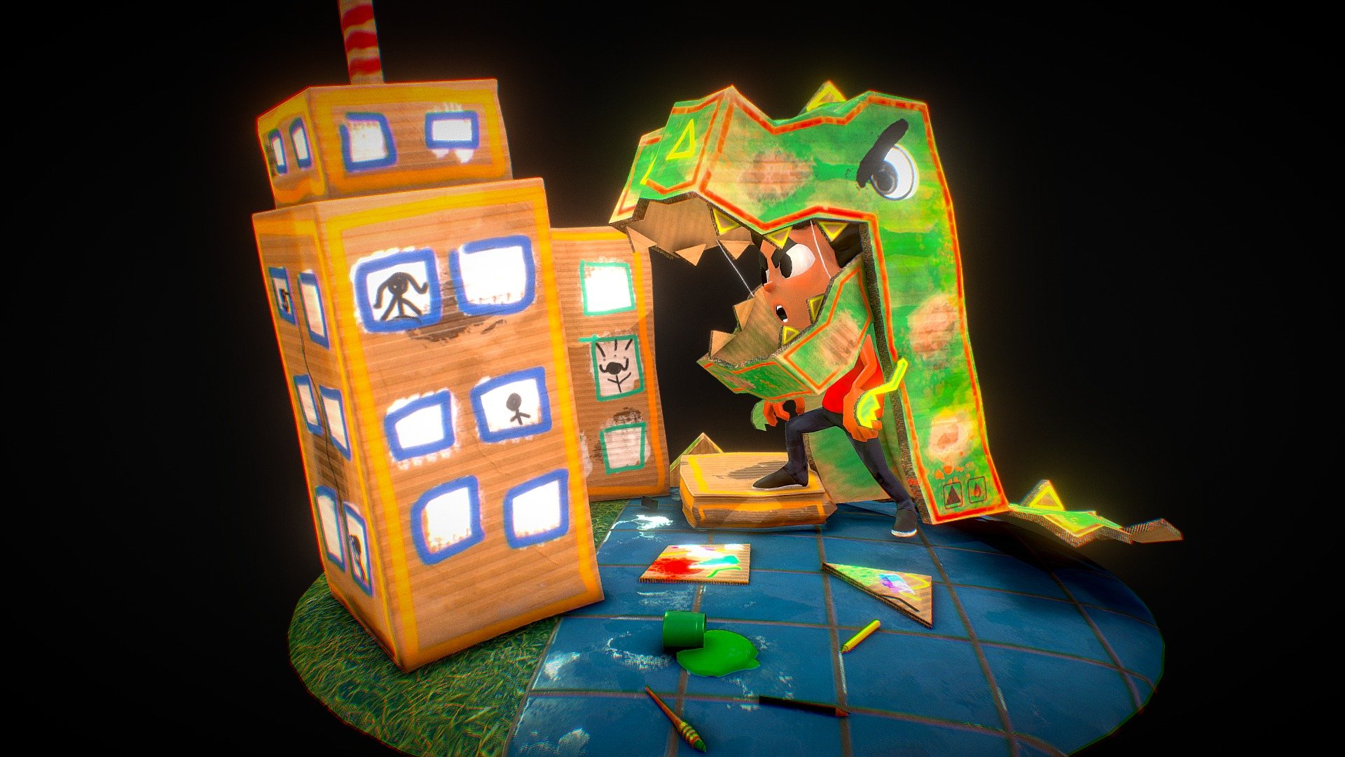 Cardboard is Magical - 3D model by rCamata (@ramoncamata) [5926a8e ...