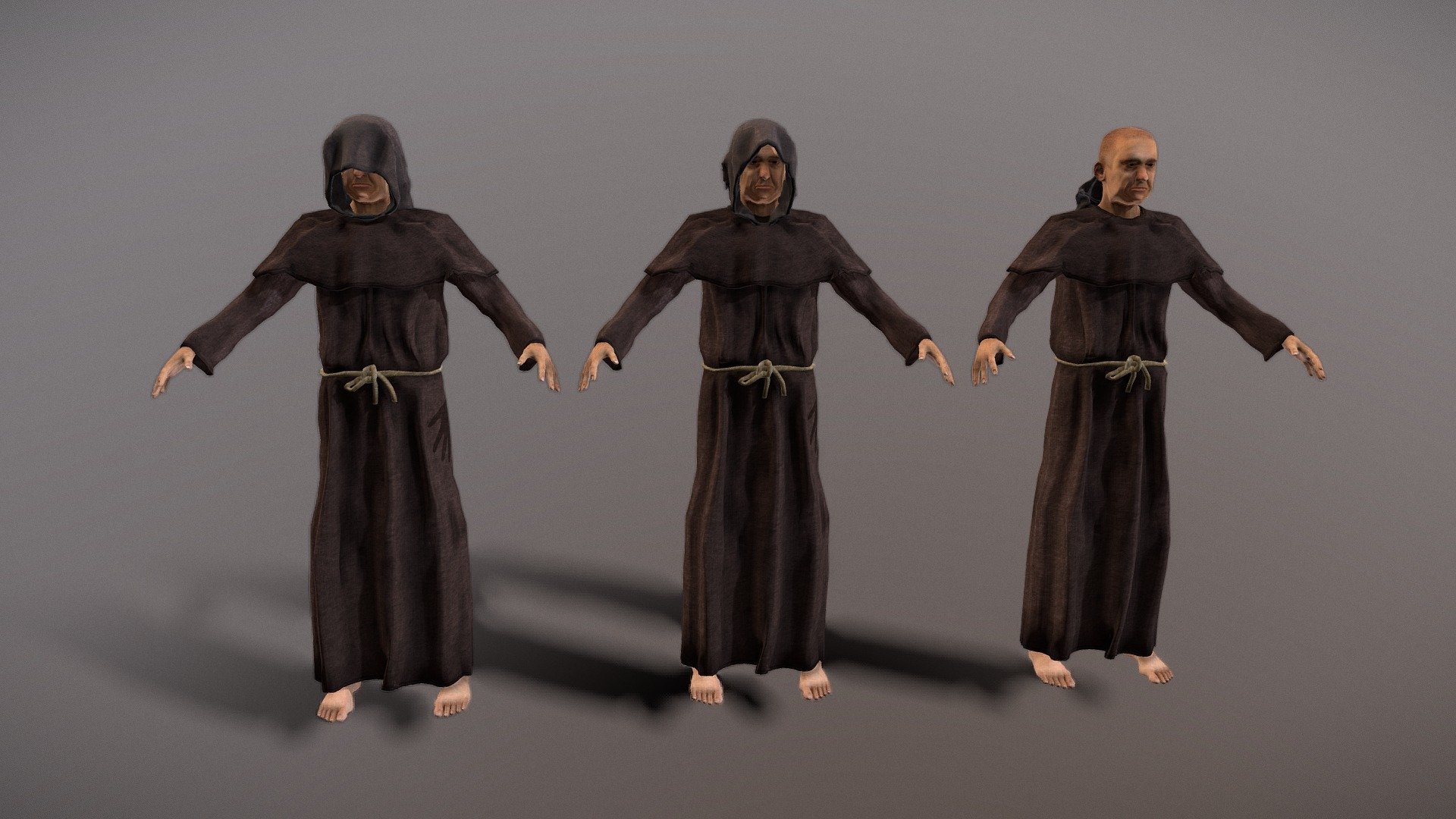 Old Monks - 3D model by AspectStudios (@AspectStudio) [59271a6] - Sketchfab