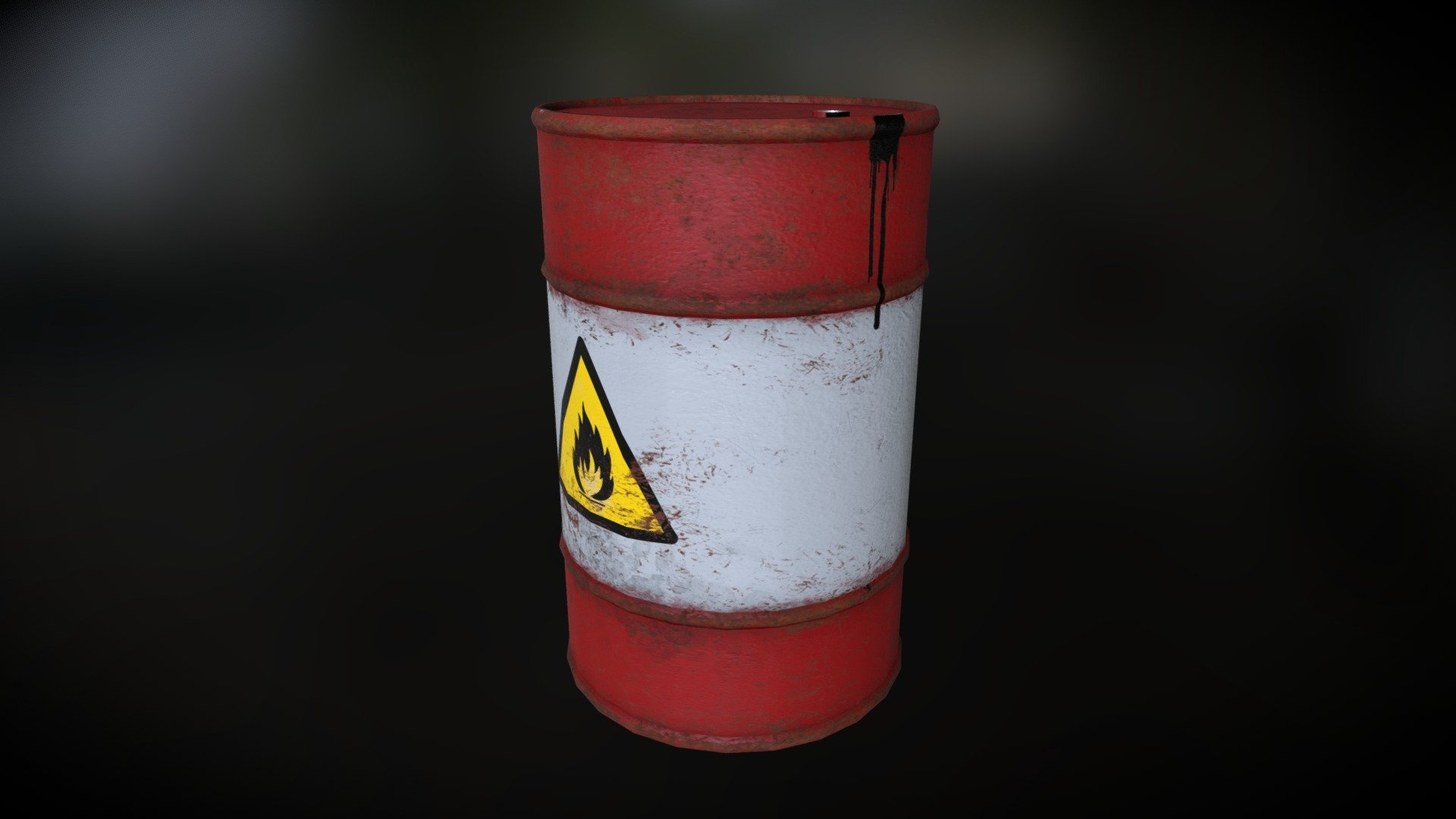 Explosive Red Oil Barrel - 4K PBR - Buy Royalty Free 3D model by ...