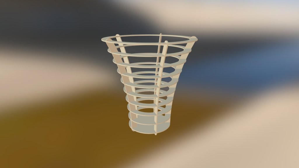 Paper Waste Basket - 3D model by The Plexi Store (@theplexistore ...