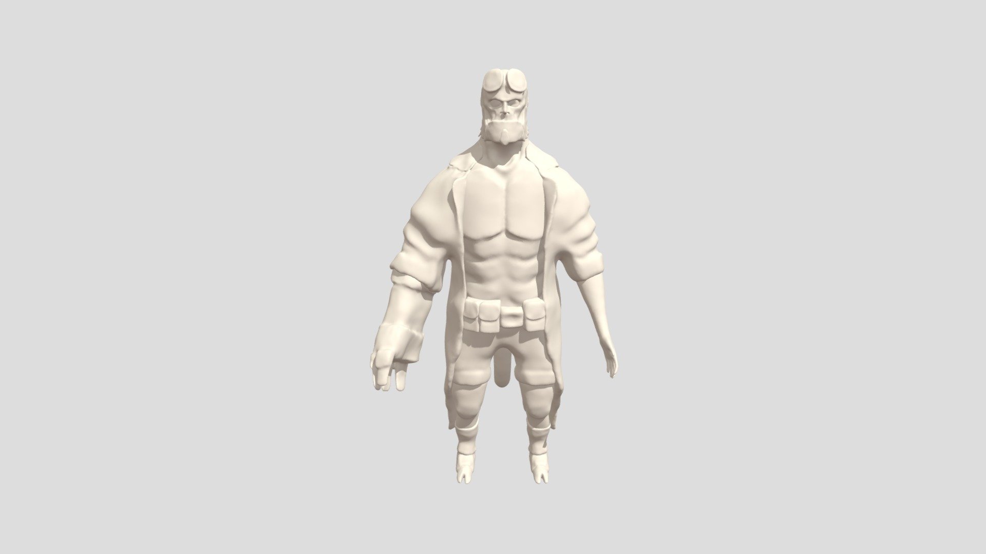 Hellboy Mesh - Download Free 3D model by Victor Velloso (@VictorVelloso ...