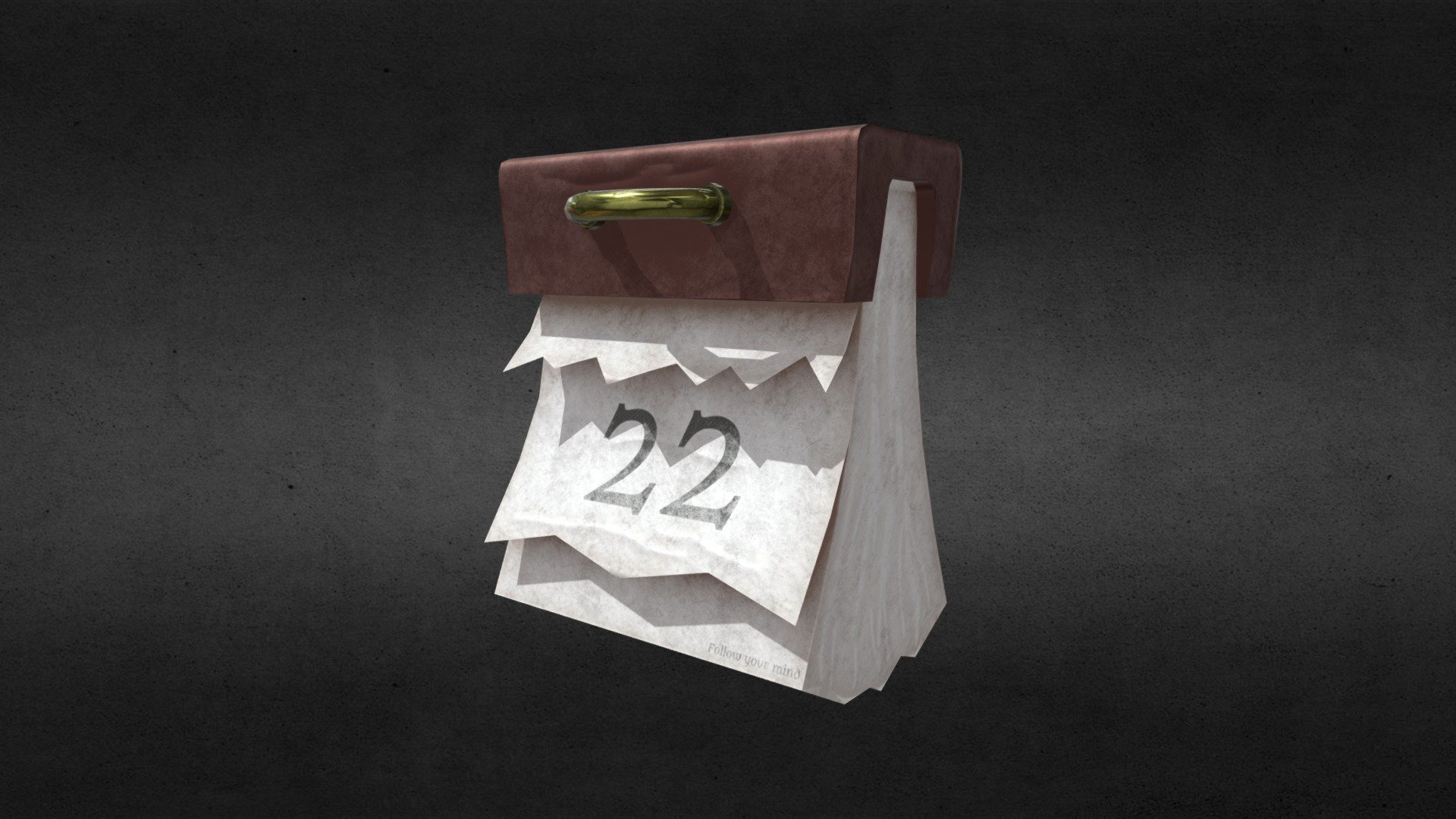 CALENDAR - 3D model by monel0222 [5929bdb] - Sketchfab