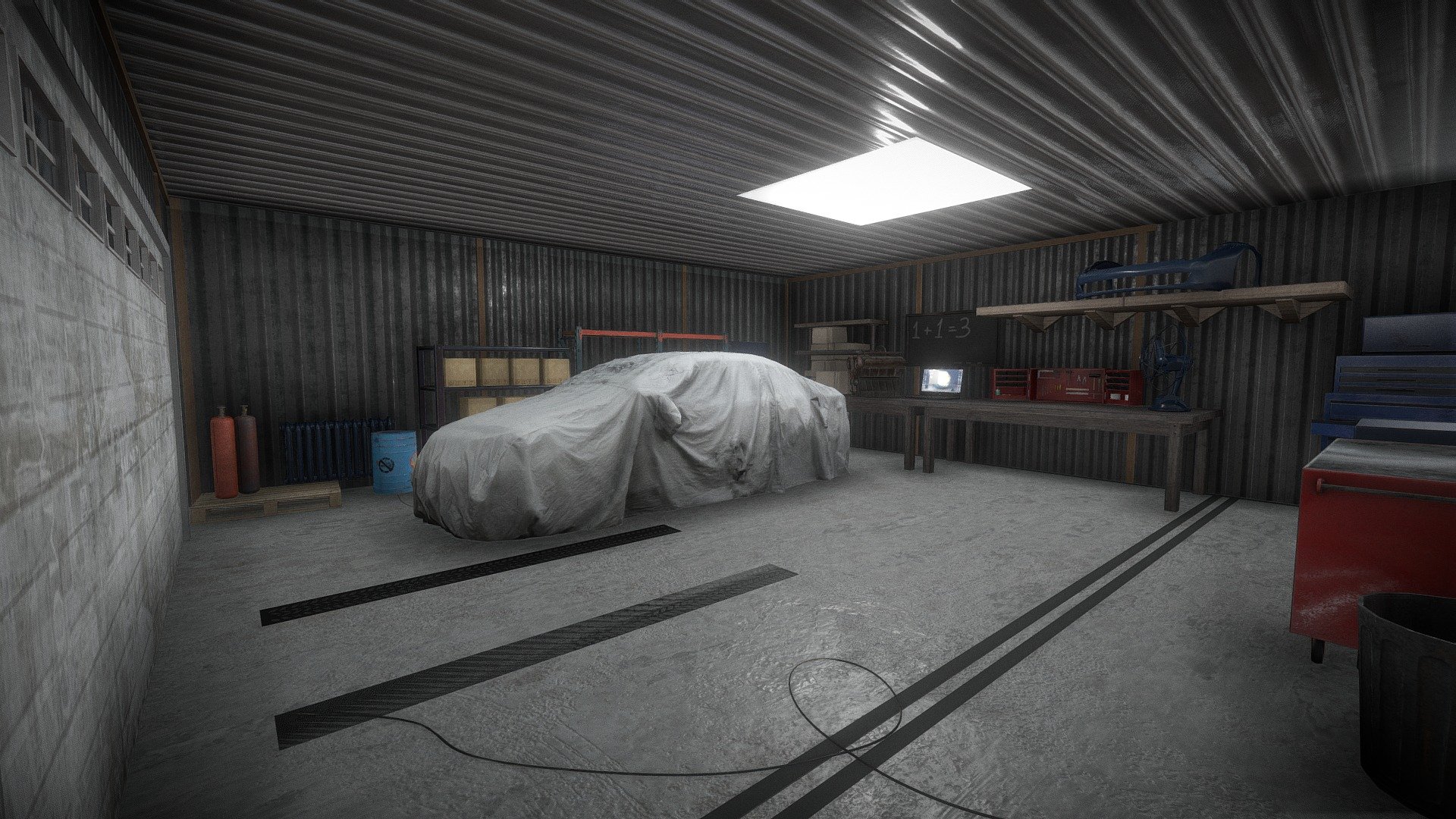 Urban Garage 3D model - Buy Royalty Free 3D model by rixpanda [592a8ff ...