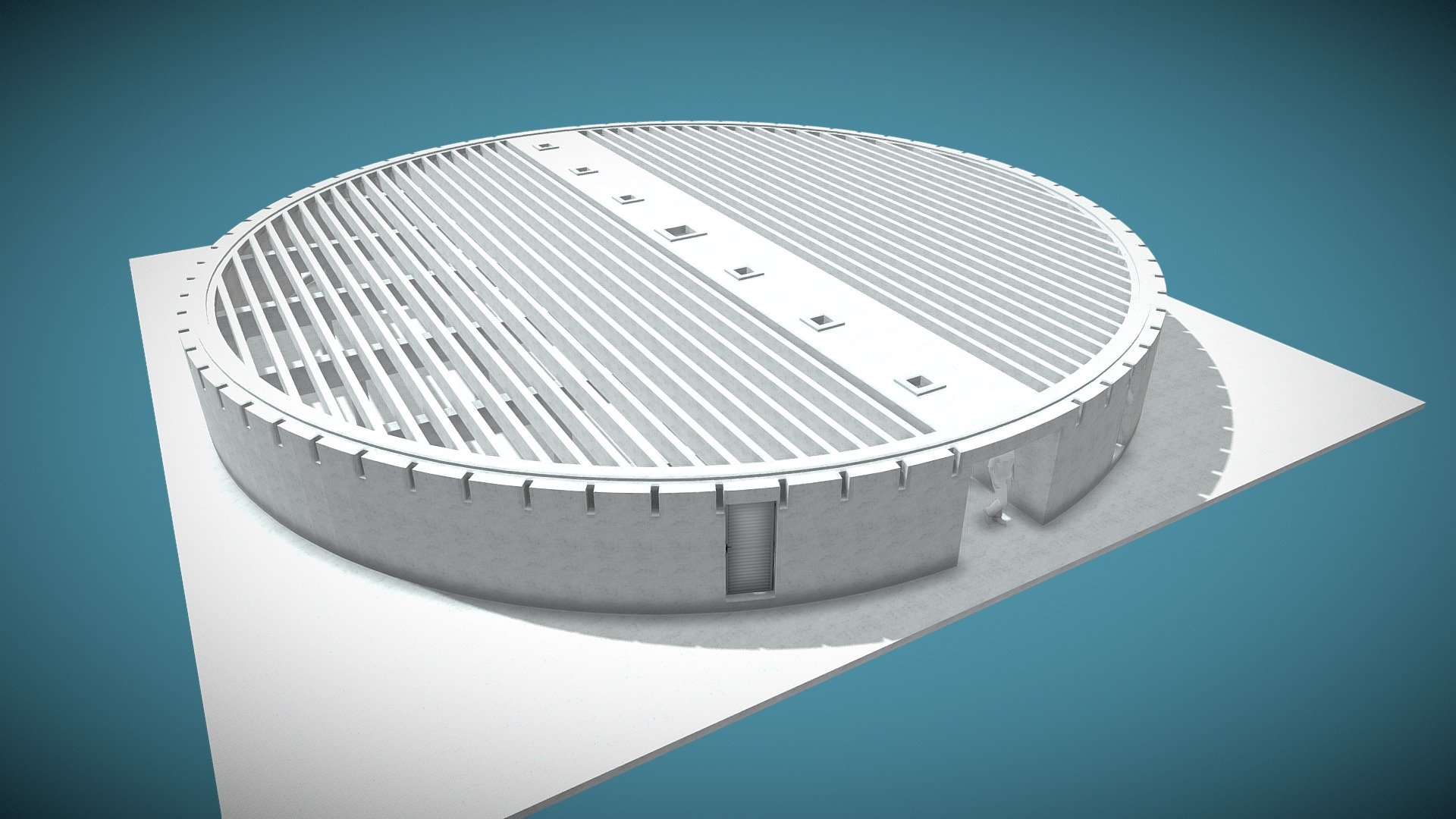 BASE SILO METÁLICO FUNDO FALSO TOTAL - 3D model by Arquitecto Técnico ...