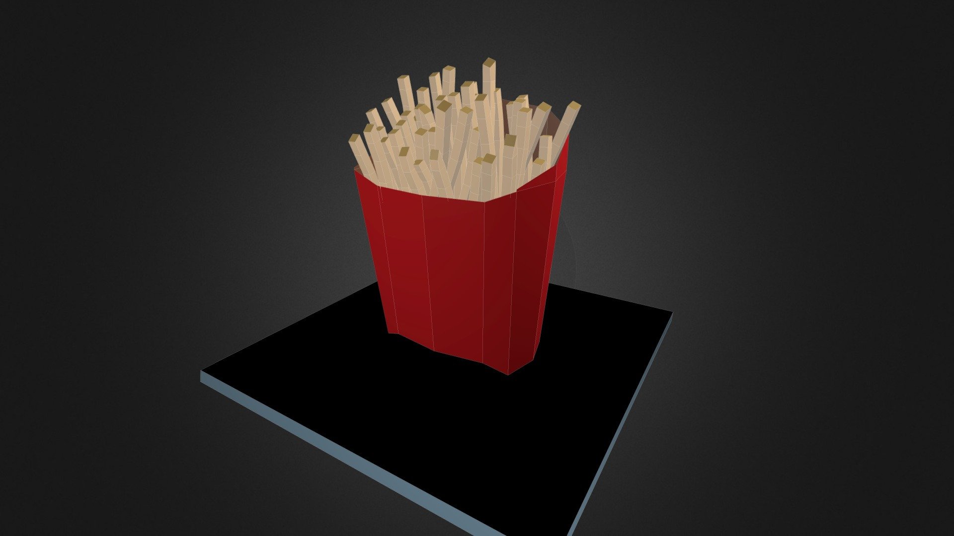 Fries - 3D model by Tom Studer (@tomstuder) [59301ca] - Sketchfab