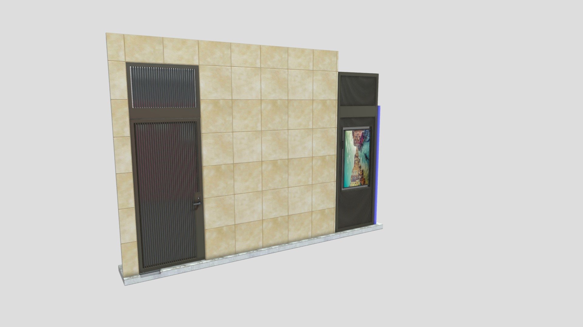 Foyer Door & TV Screen Revised - Download Free 3D model by ...