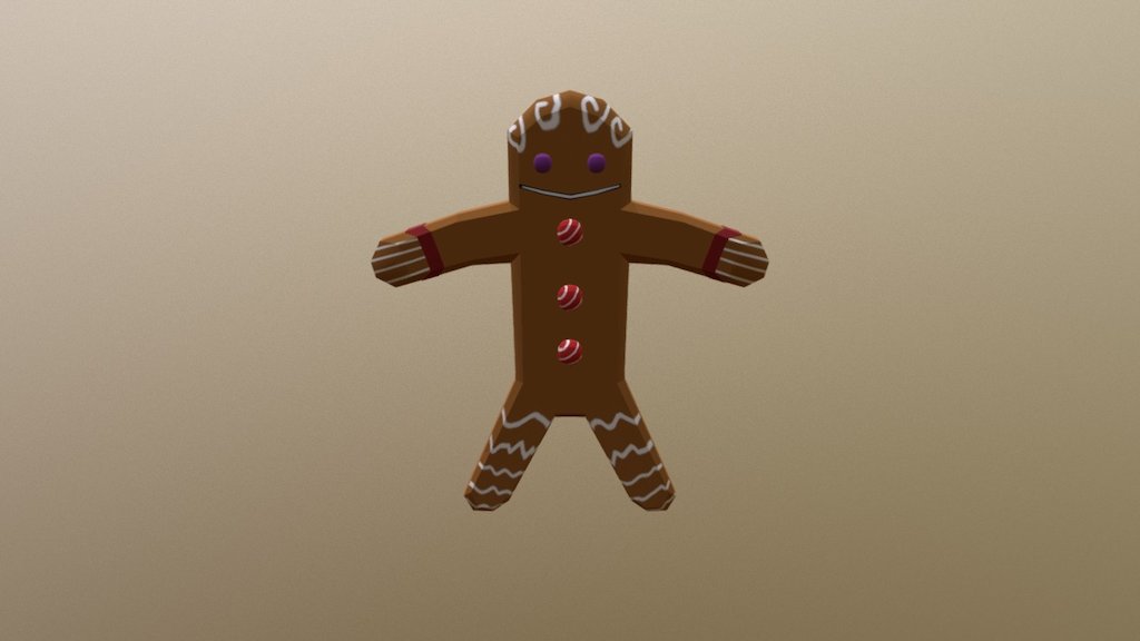 Ginger_Bread_Man - 3D model by InfernoJean [59362ef] - Sketchfab