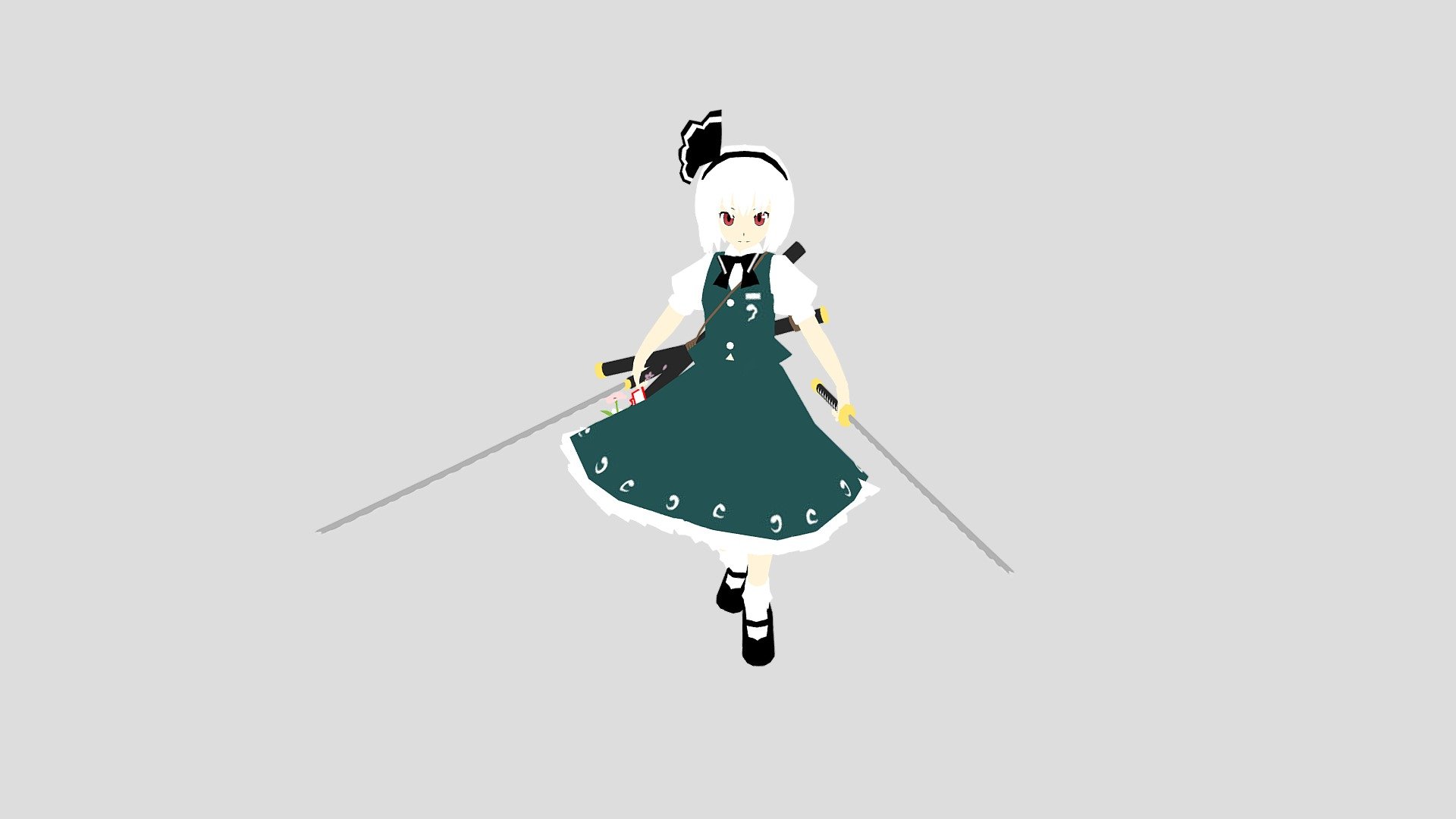 Youmu Konpaku - Touhou - 3D model by DEADSnAke [59377fd] - Sketchfab