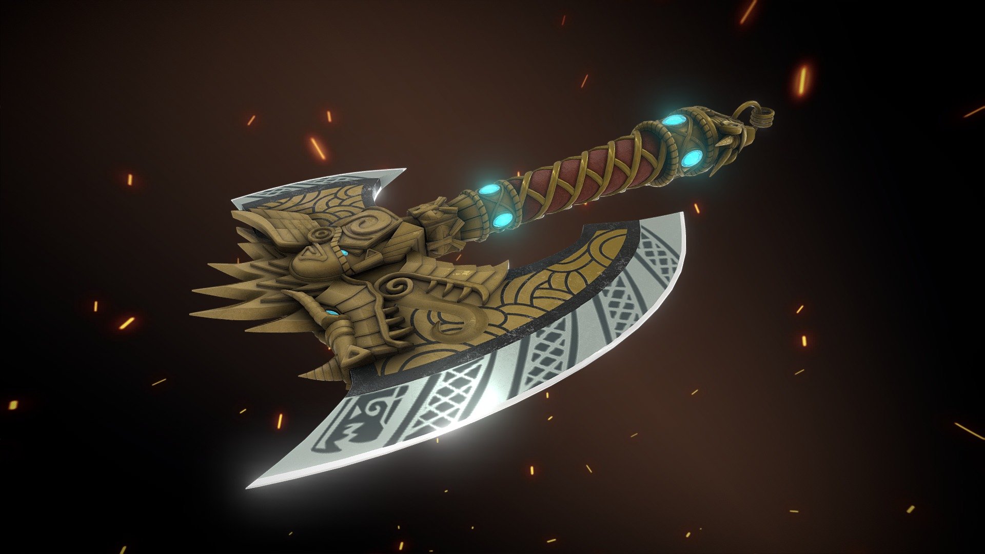 Dwarf axe (Warhammer series) - Buy Royalty Free 3D model by Art ...