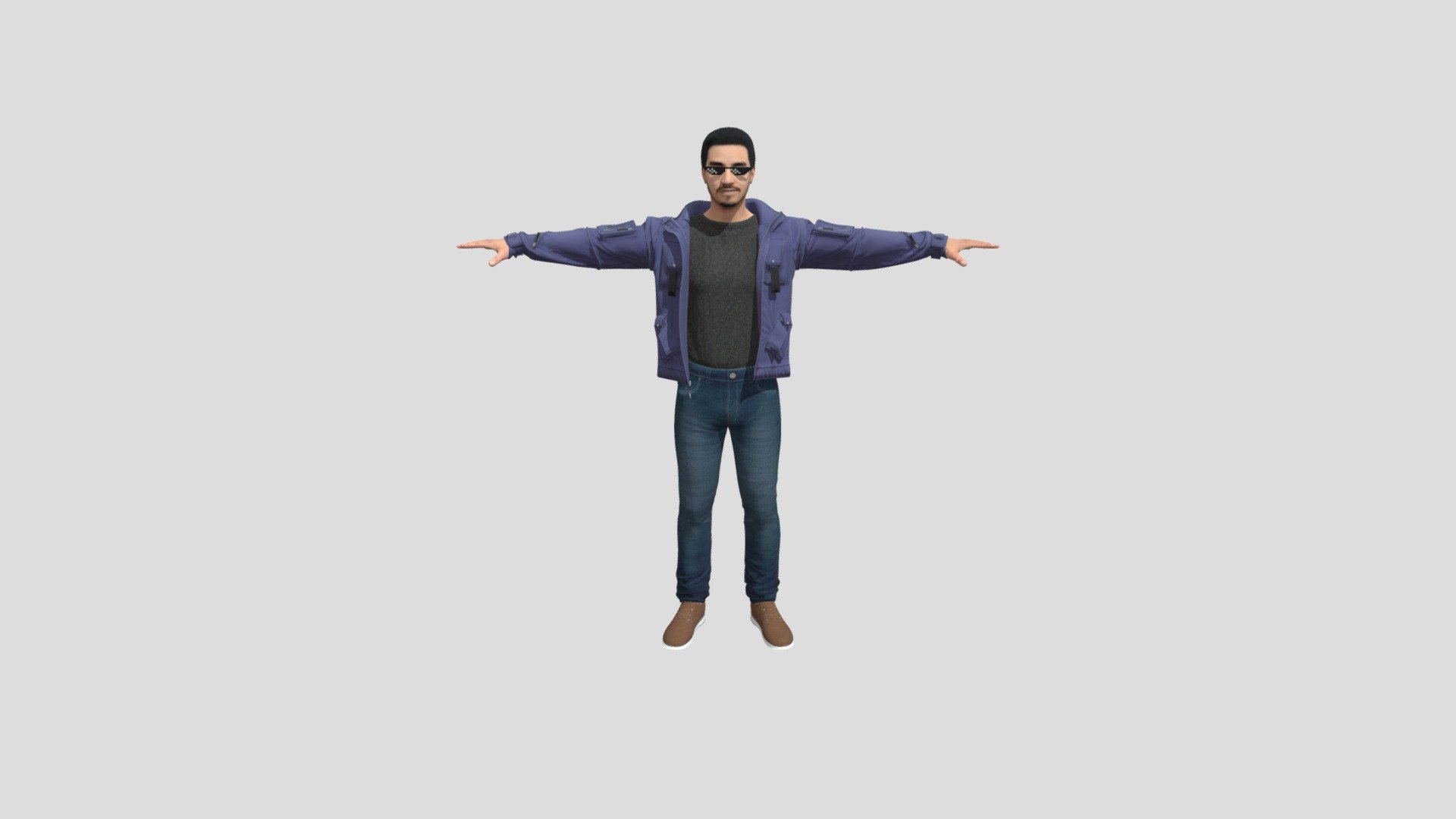 Techno gamrez charecter fbx - 3D model by imranqureshi2156 [59384e5 ...