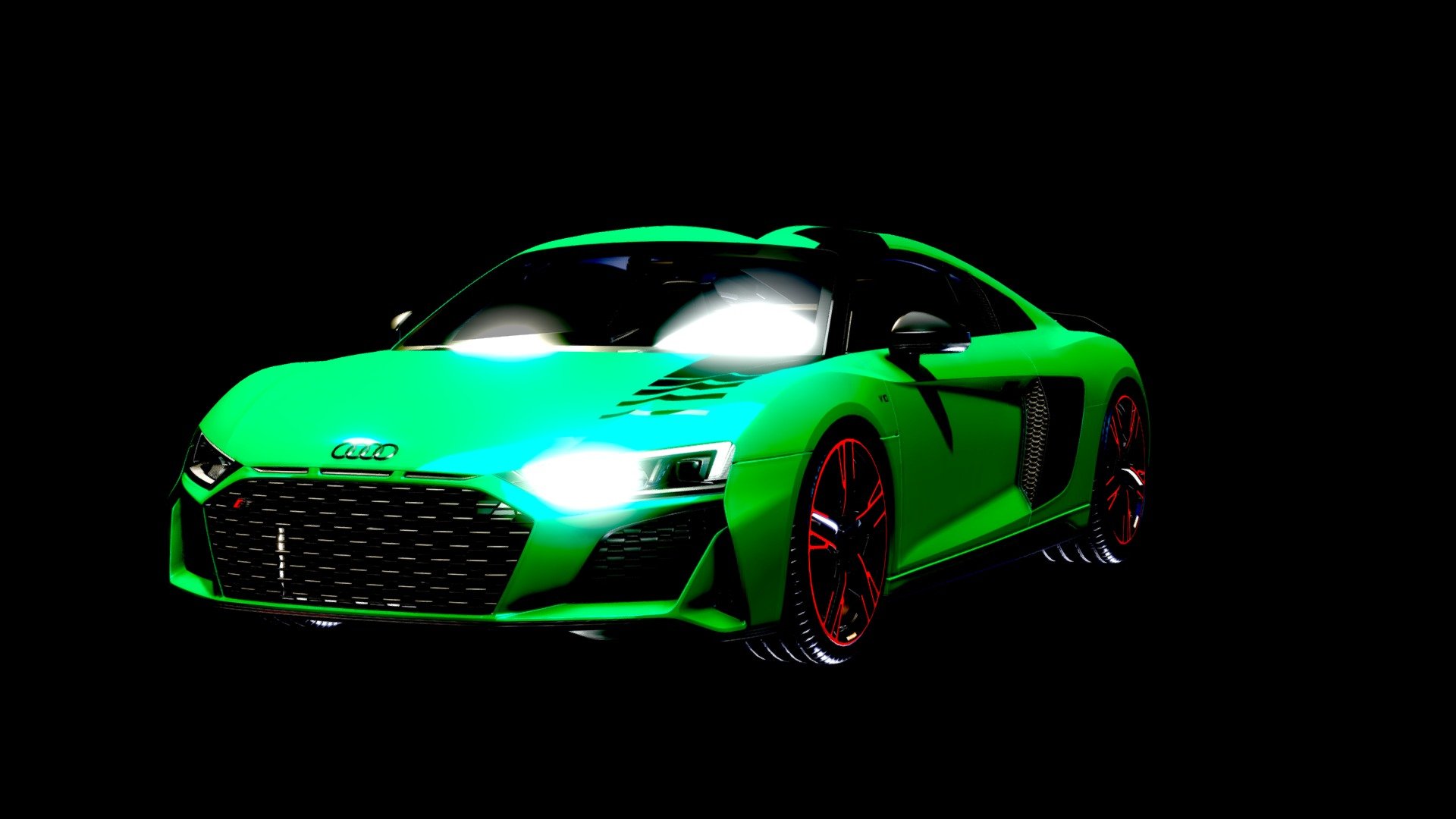 2021 Audi R8 V10 Green Hell - Download Free 3D model by DisneyCars ...