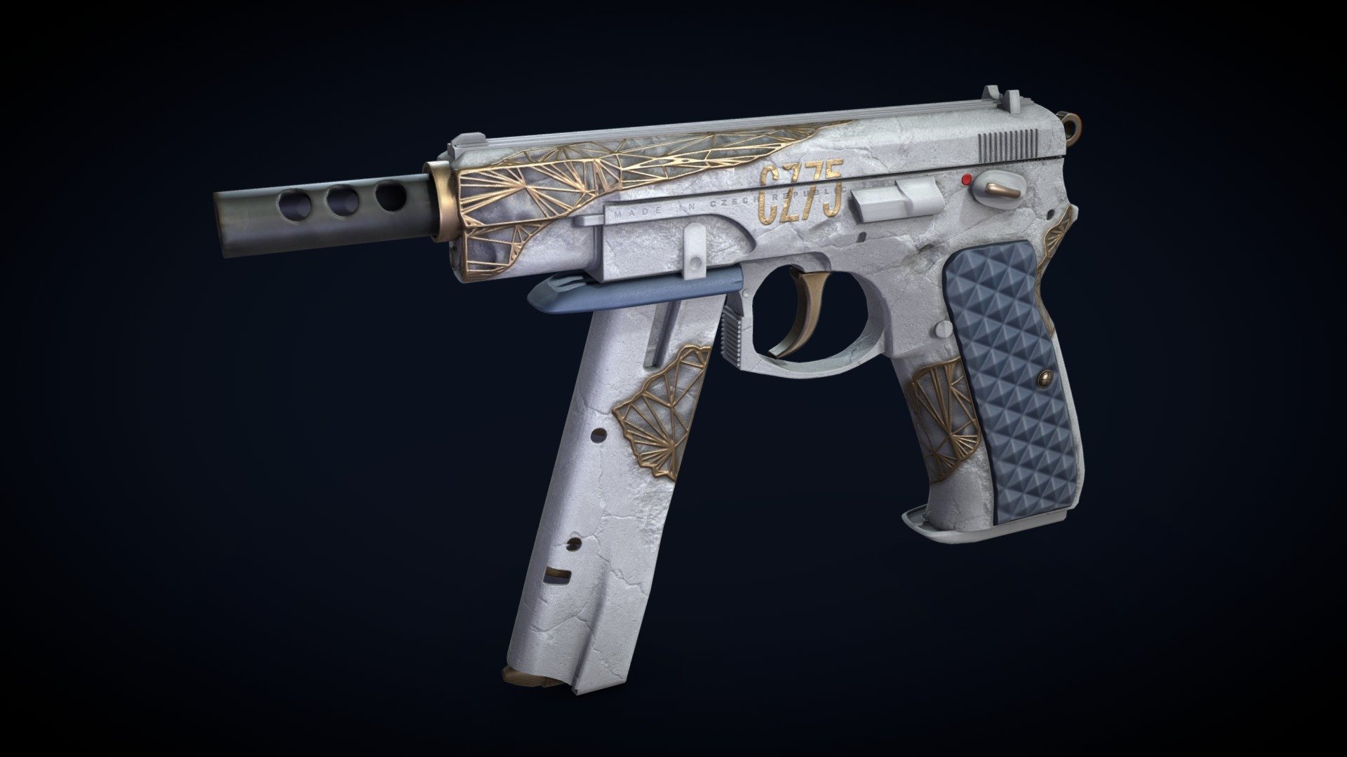 CZ75-Auto / Satin Spar - 3D model by G-99Factory (@ViktorMishin ...