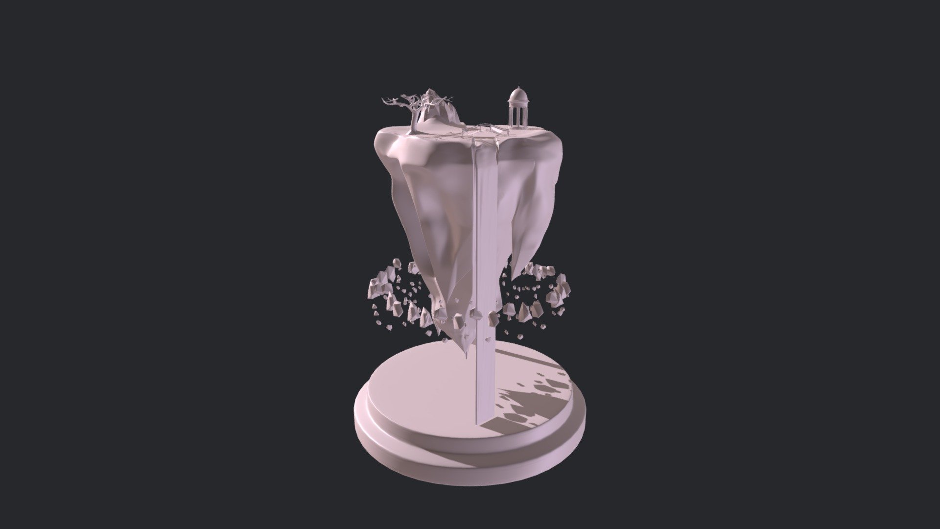 Floating Isle High Res - 3D model by scottkappos [593c7c6] - Sketchfab