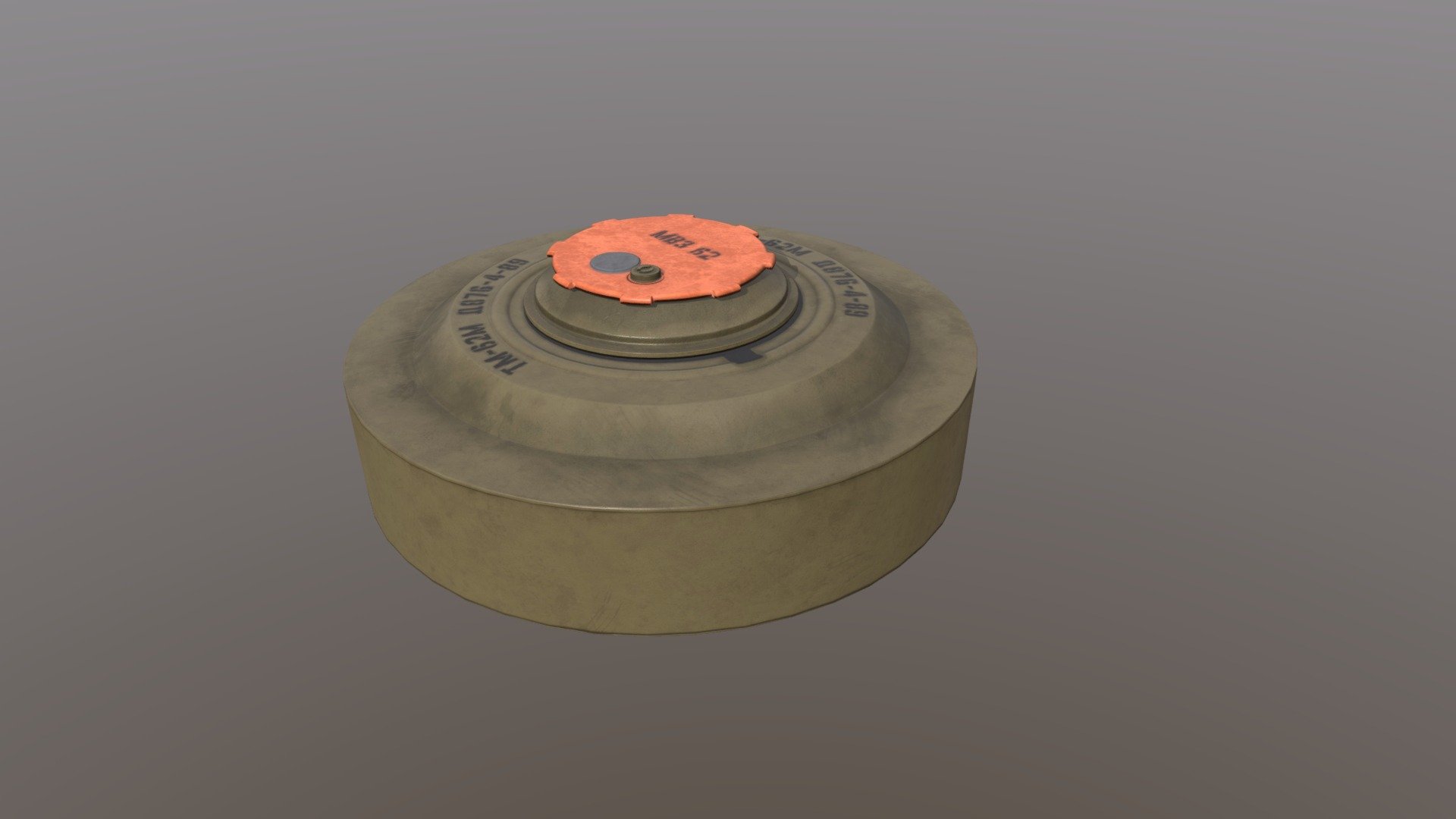 TM-62 Russian Anti Tank Mine (MVZ 62 Fuze) - 3D model by Jimmy ...