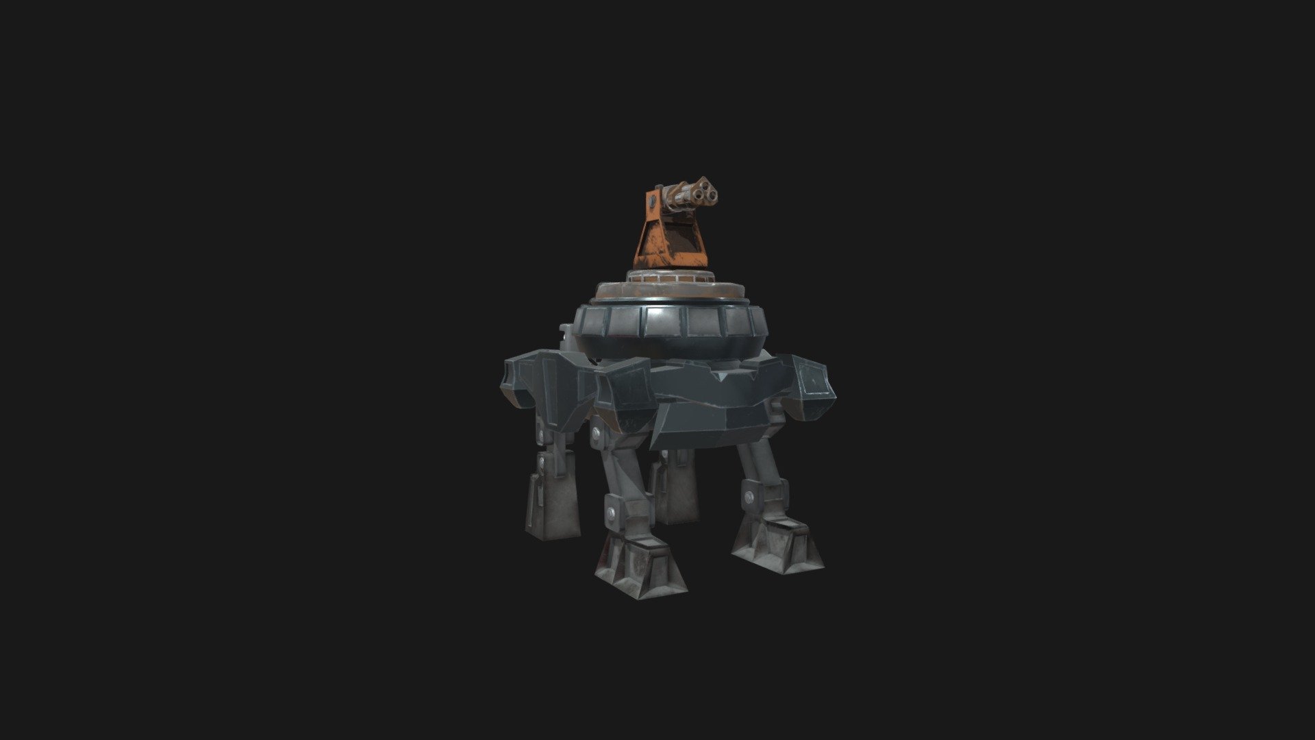 Robot Mech With Gun - 3D model by alexroper68 [593fd59] - Sketchfab