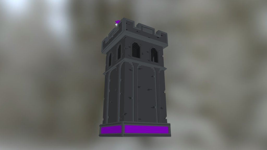 Tower Purple - 3D model by MikaelM (@MikaelMR) [593ff1d] - Sketchfab