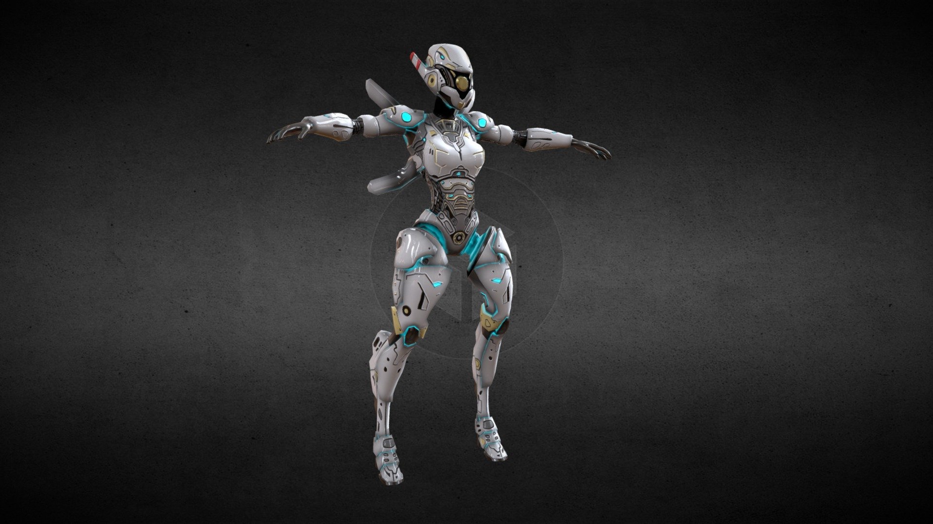 female battle mech - 3D model by e-restrepo1114 (@EmanuelRestrepoVelez ...