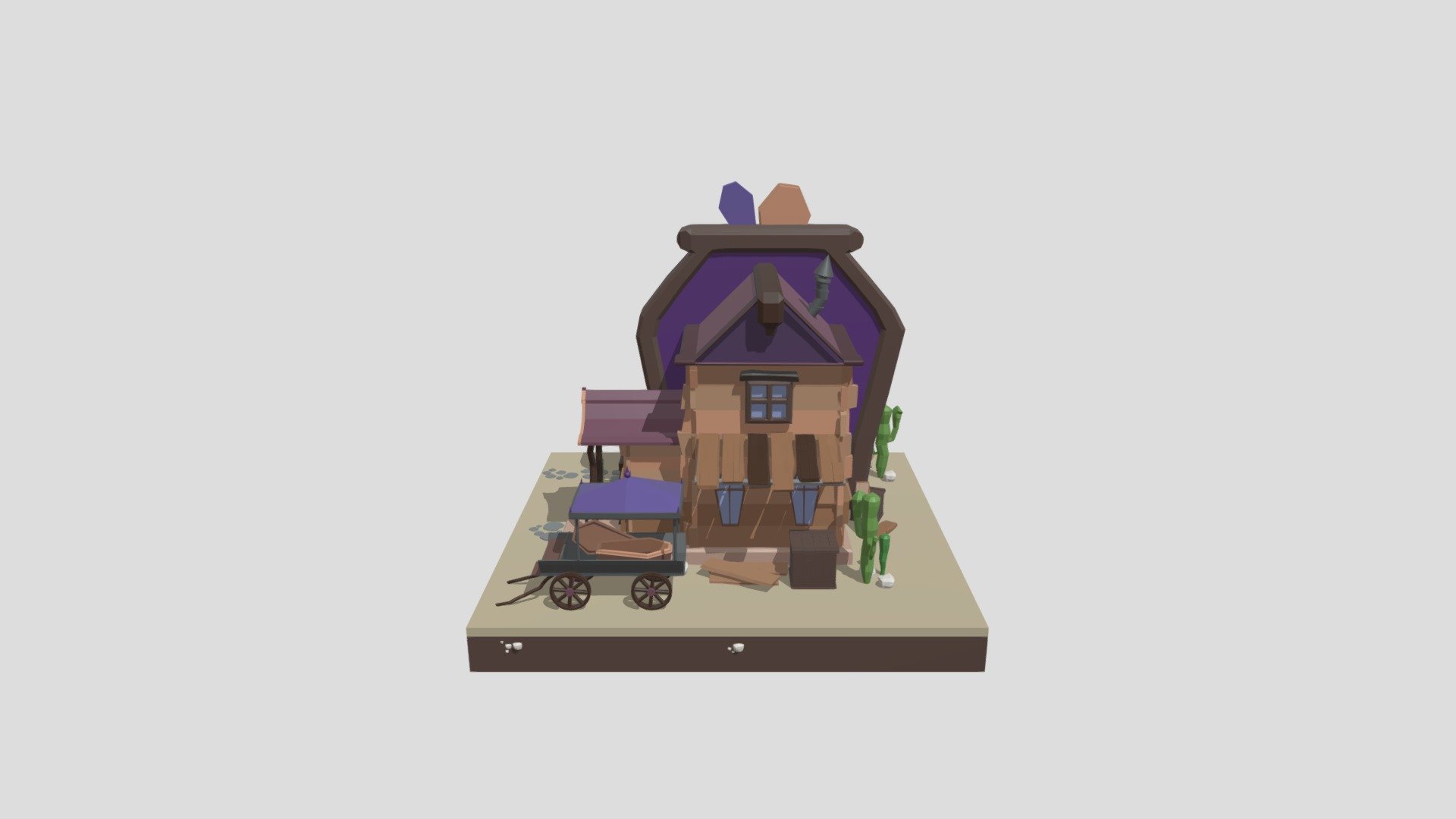 Funeral Home - 3D model by juliettaa [5941705] - Sketchfab