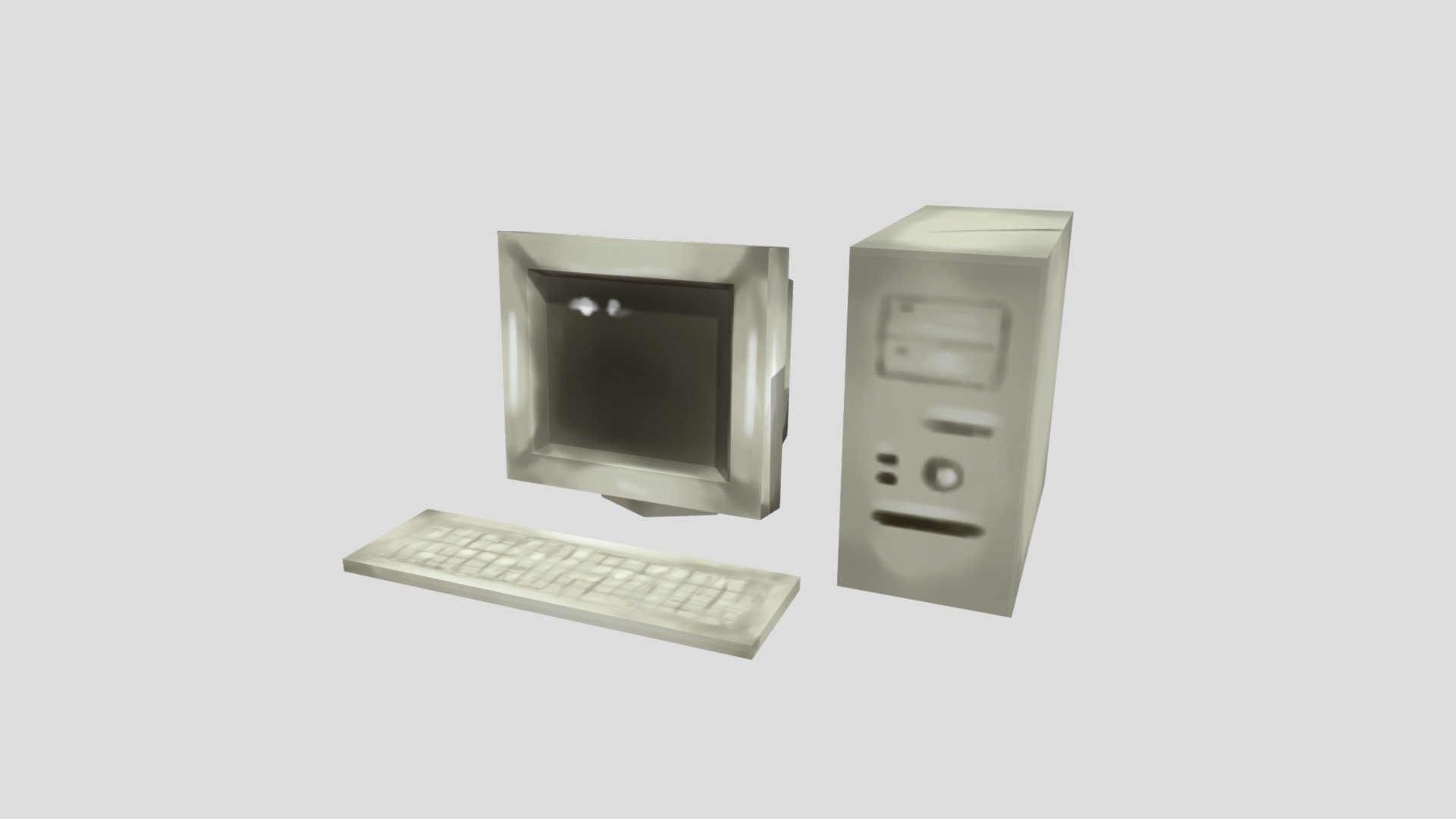 Old Computer - Download Free 3D model by bl_odymary [594224f] - Sketchfab