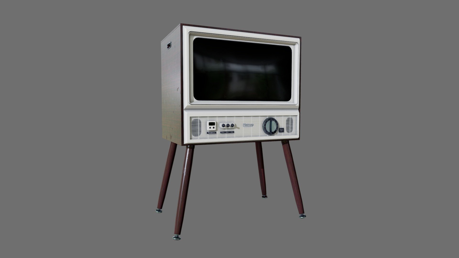 Retro TV - Download Free 3D model by metrosp [5942aaf] - Sketchfab