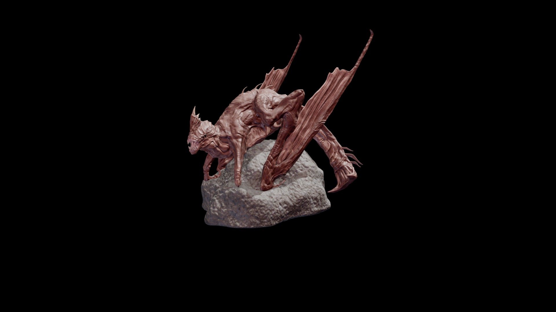 Creature Character - 3D model by yyusu3 [5942ea8] - Sketchfab