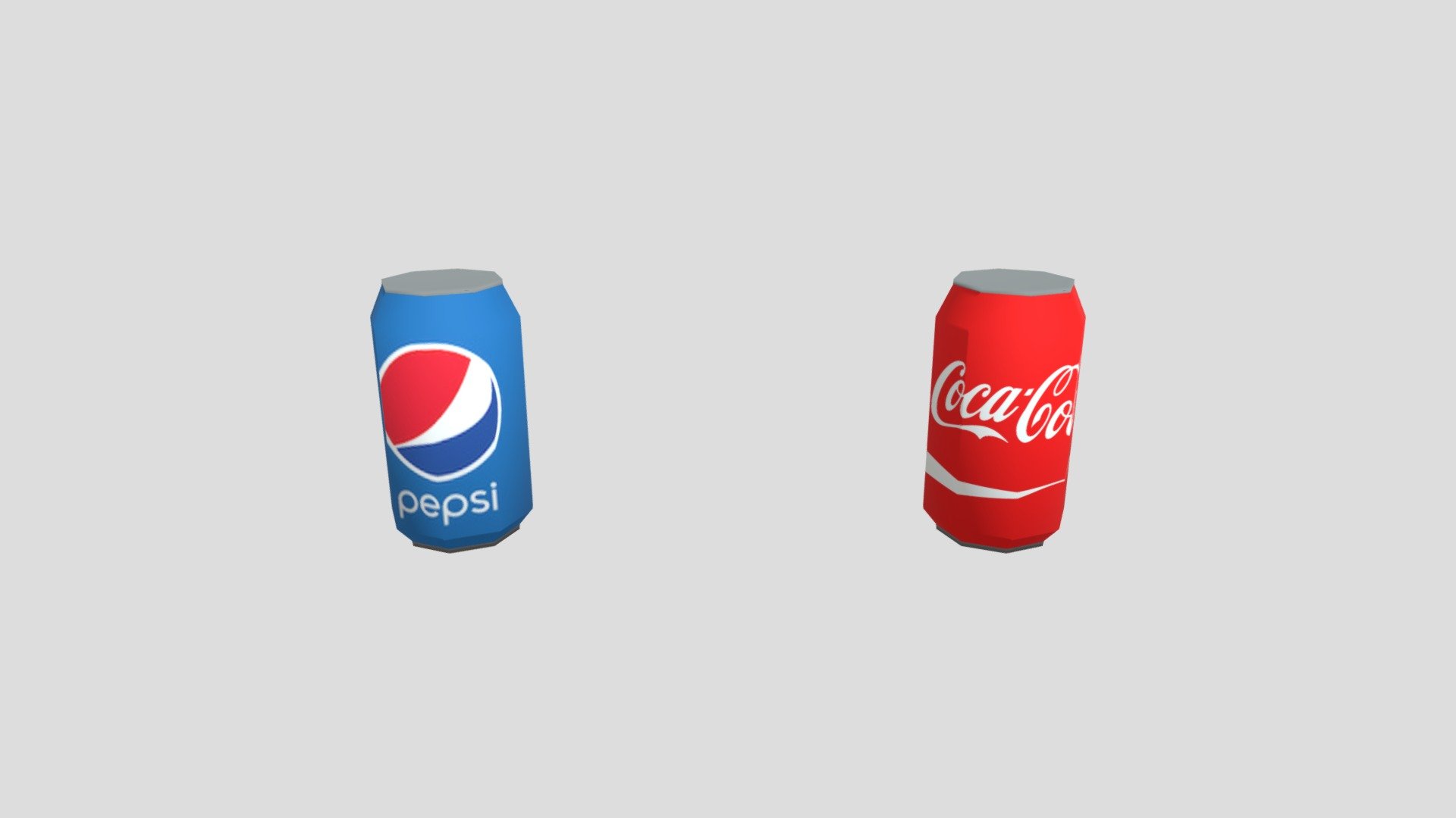 Pepsi X Coke Cans - Download Free 3D model by judahmanes [594390f ...