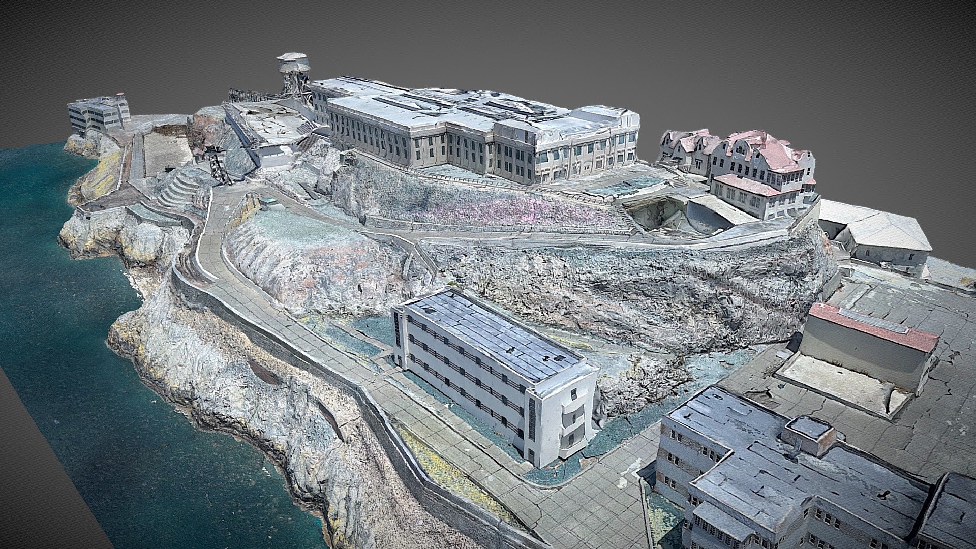 Alcatraz island model - Buy Royalty Free 3D model by Alex Tench (@alex ...