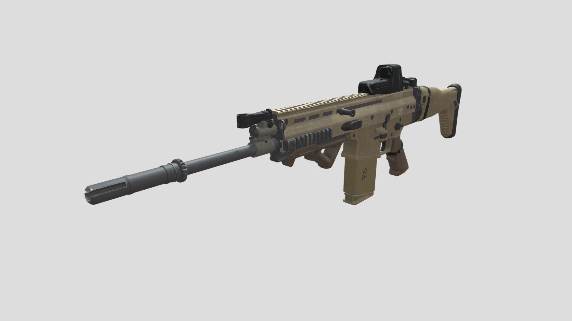 SCAR-H Assault rifle - Buy Royalty Free 3D model by 7ka (@Verasavy ...